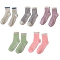 OQRKI 2026 New 5 Pairs Grip Socks Soft Warm Comfortable Socks with ...