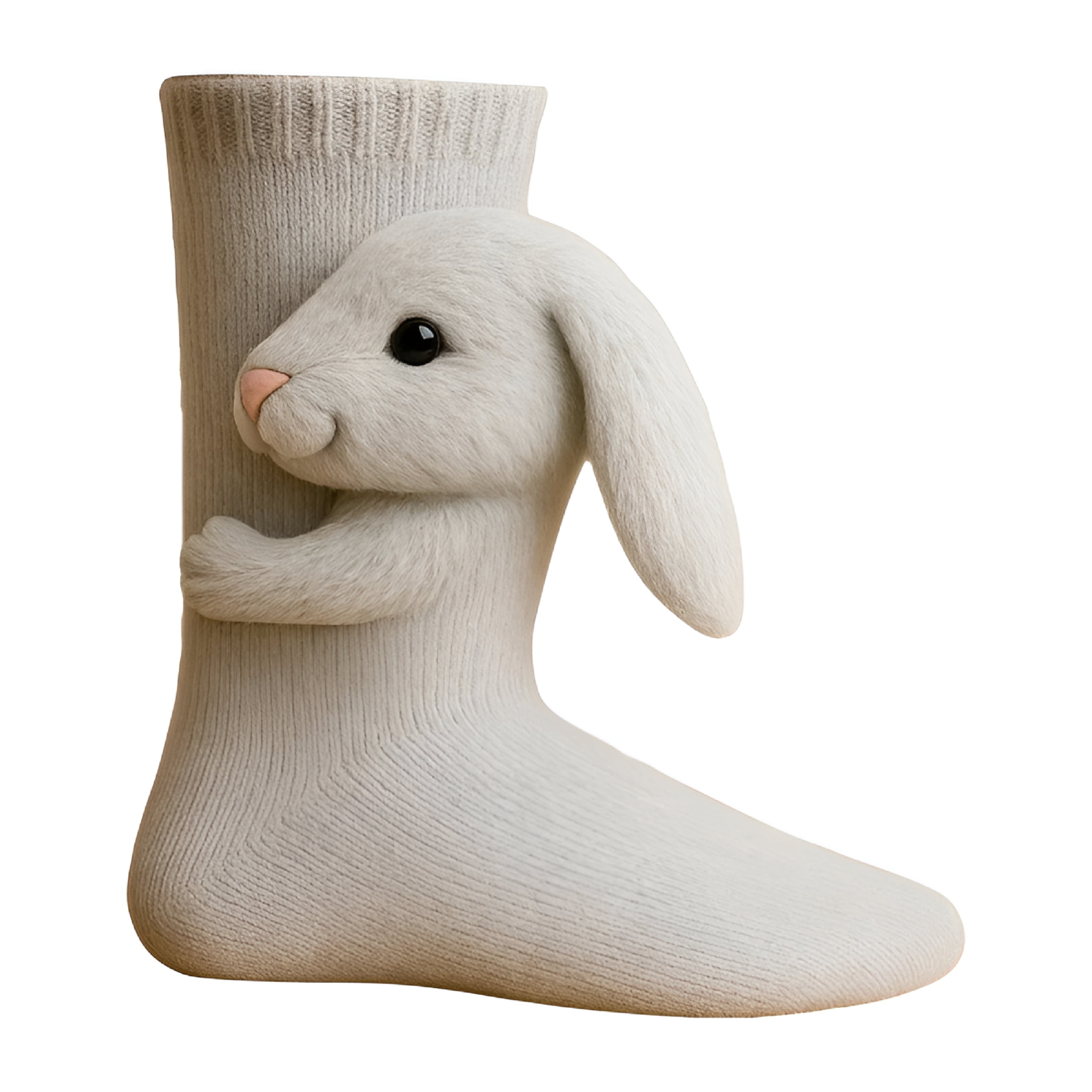 OQRKI 3D Knit Animal Socks Novelty Hug Sock, Hand Crocheted Warm, Funny ...