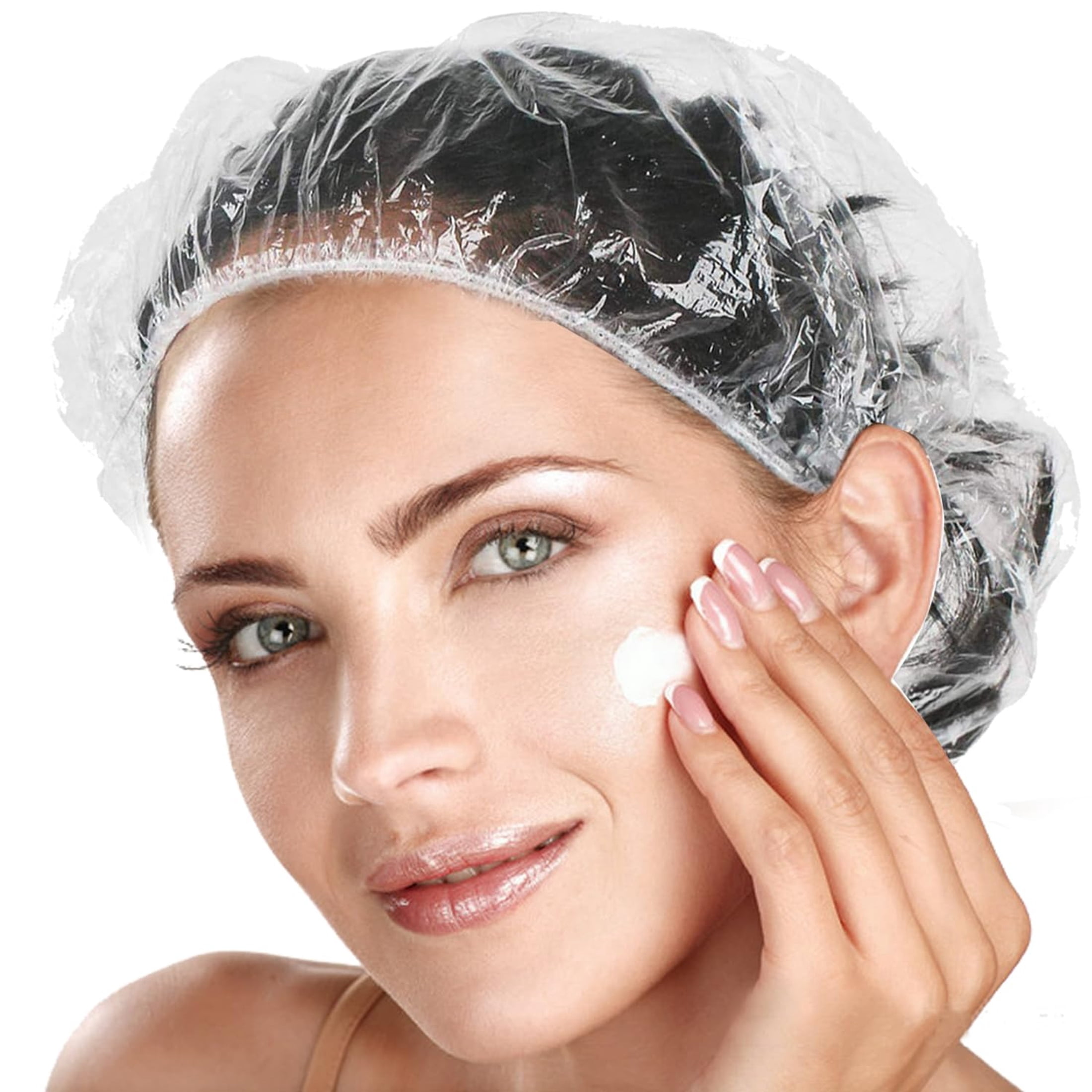 OQRKI Large Disposable Shower Caps Waterproof Hair Bath Caps for Women ...