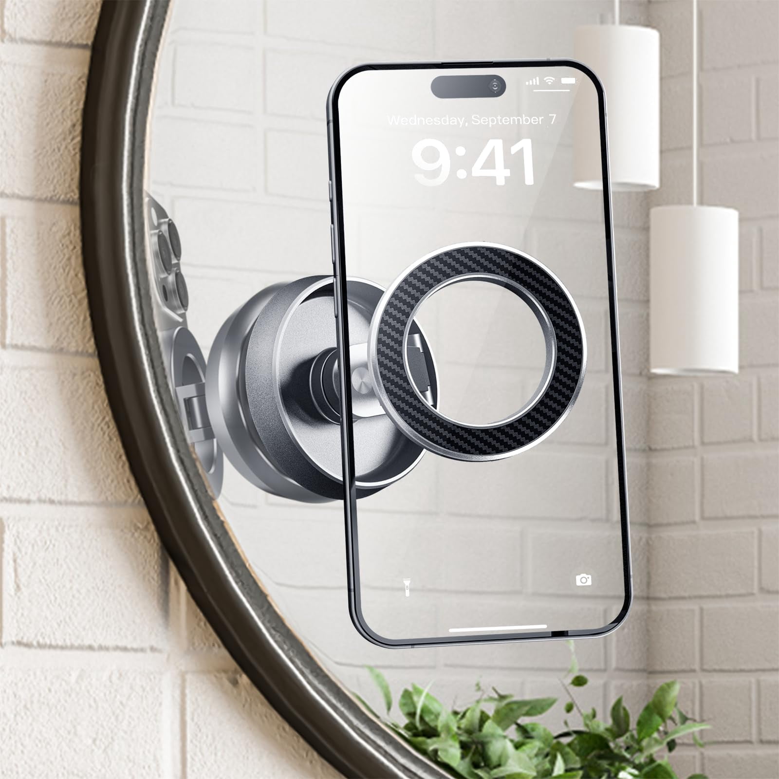 OQTIQ 2024 Aluminum Suction KEF16 Cup Phone Mount for Shower & Mirror ...