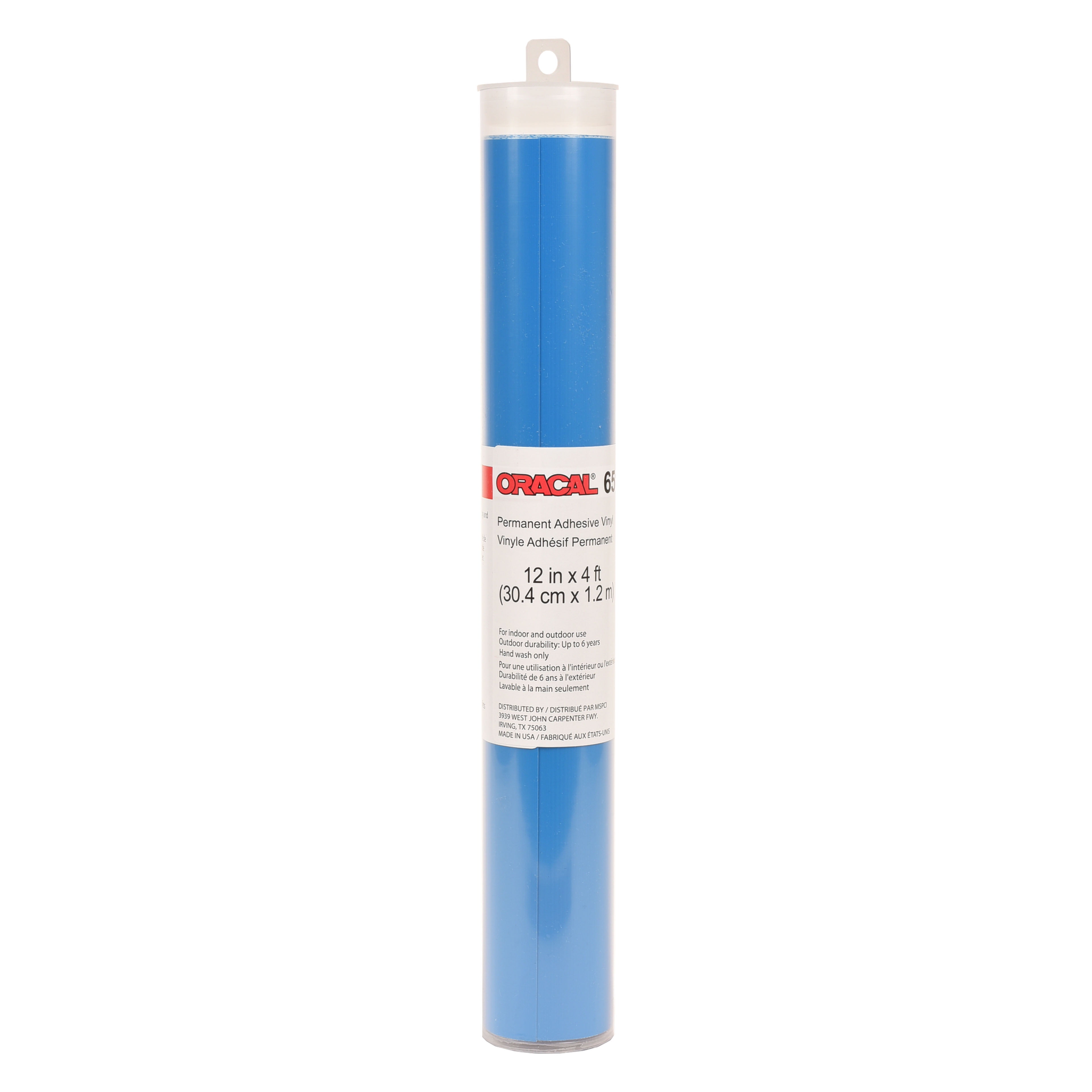 ORACAL 651 Permanent Adhesive Vinyl Roll 12" x 4ft. for indoor and ...
