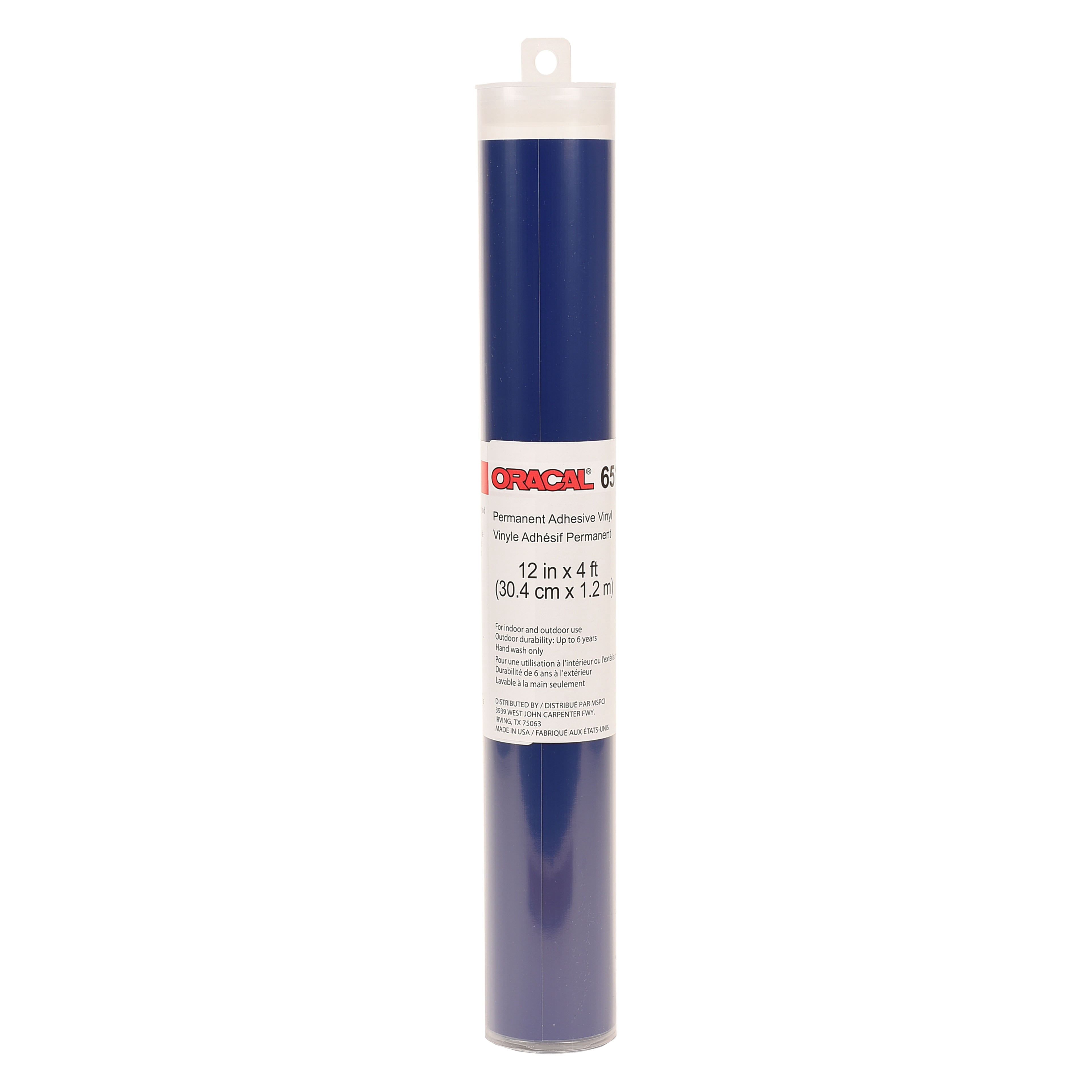 ORACAL 651 Permanent Adhesive Vinyl Roll 12" x 4ft. for indoor and ...
