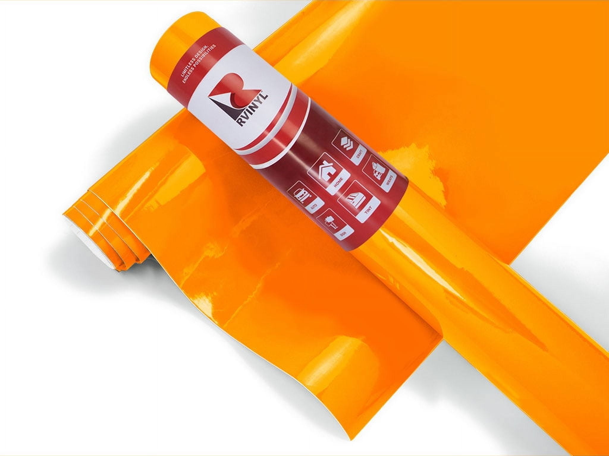 ORACAL Craft Vinyl Film Roll 7510 Fluorescent Orange 037 Permanent ...