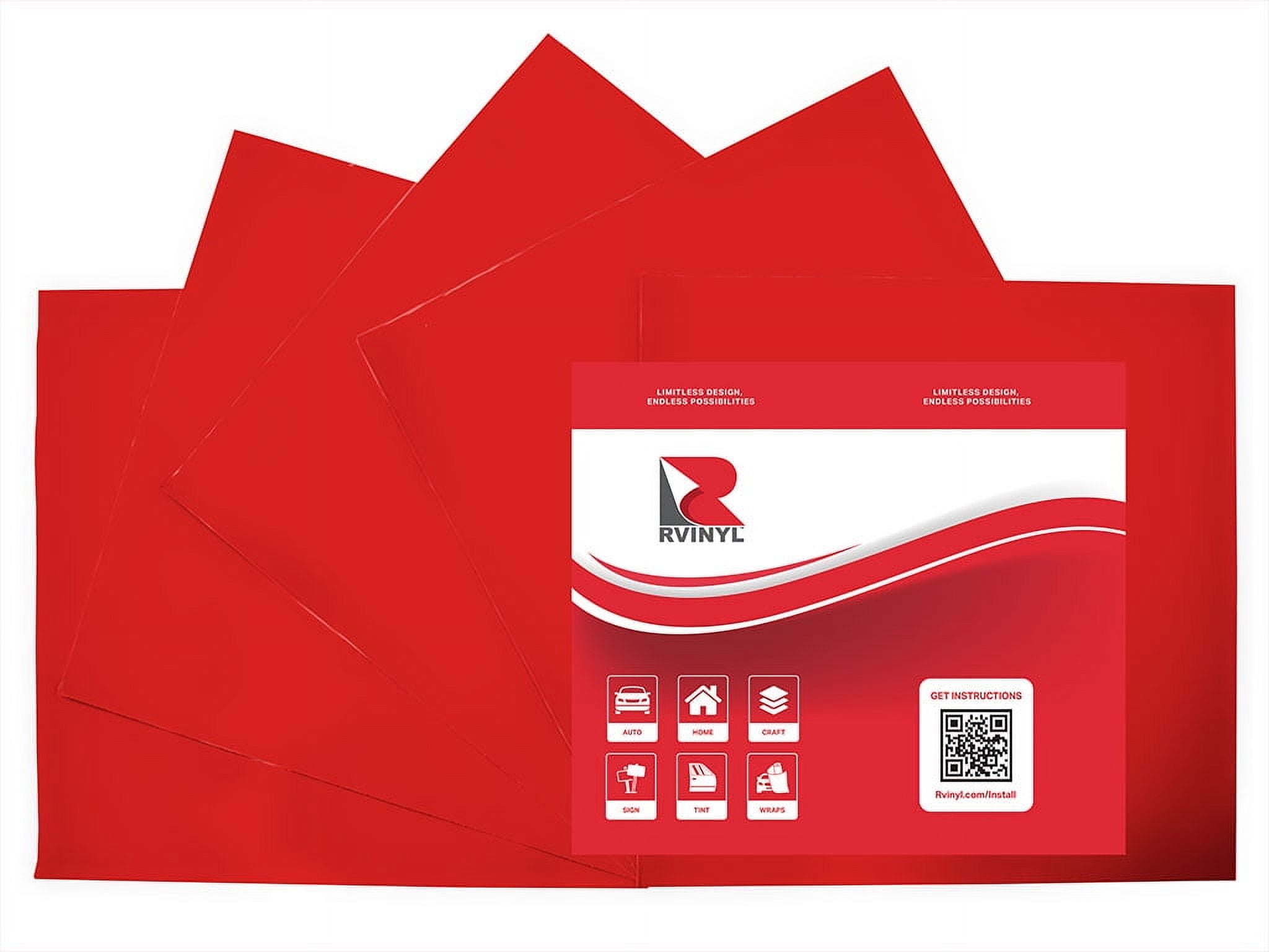 ORACAL Craft Vinyl Film Roll 8500 Fox Red 330 Translucent Satin Finish 5 Sheets 12" x 12 ...