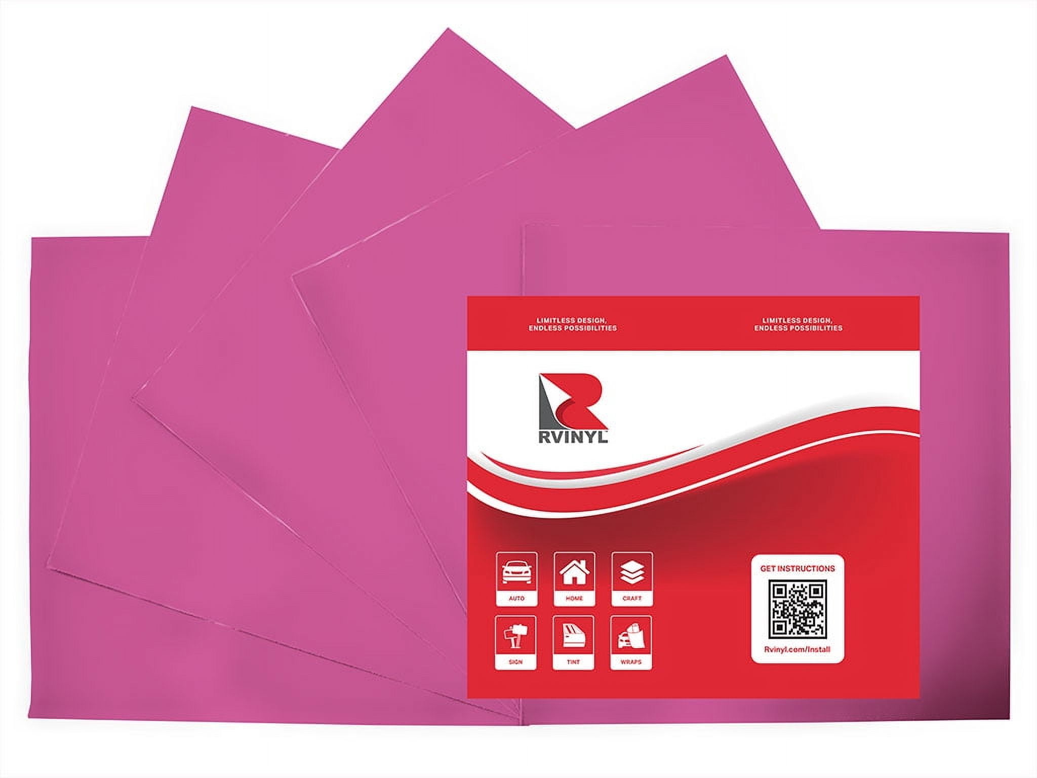 ORACAL Craft Vinyl Film Sheet Roll 8500 Light Pink 413 Translucent - 5 Sheets 12" x 12 ...