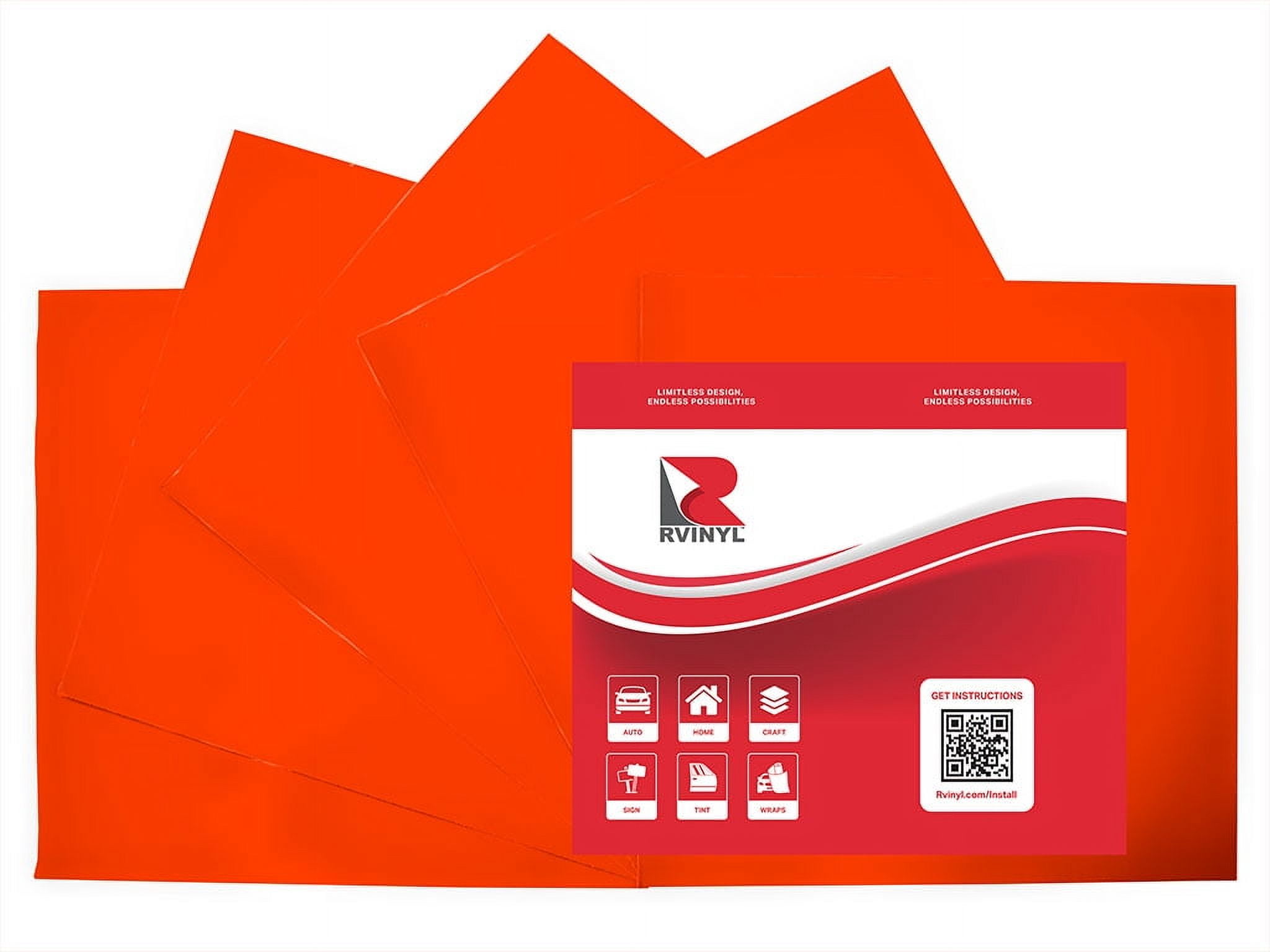 ORACAL Vinyl Fluorescent Cast Film Sheet Roll 6510 Red - Orange 038 - 5 ...