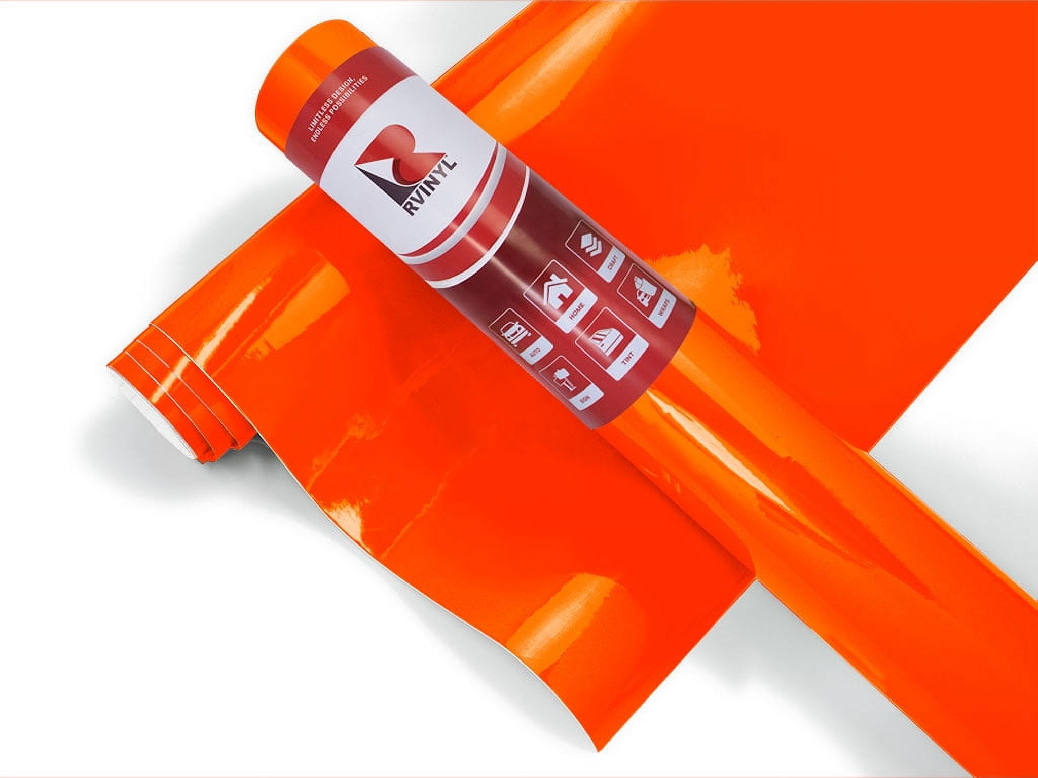 ORACAL Craft Vinyl Roll 7510 Fluorescent Red - Orange 038 Permanent ...