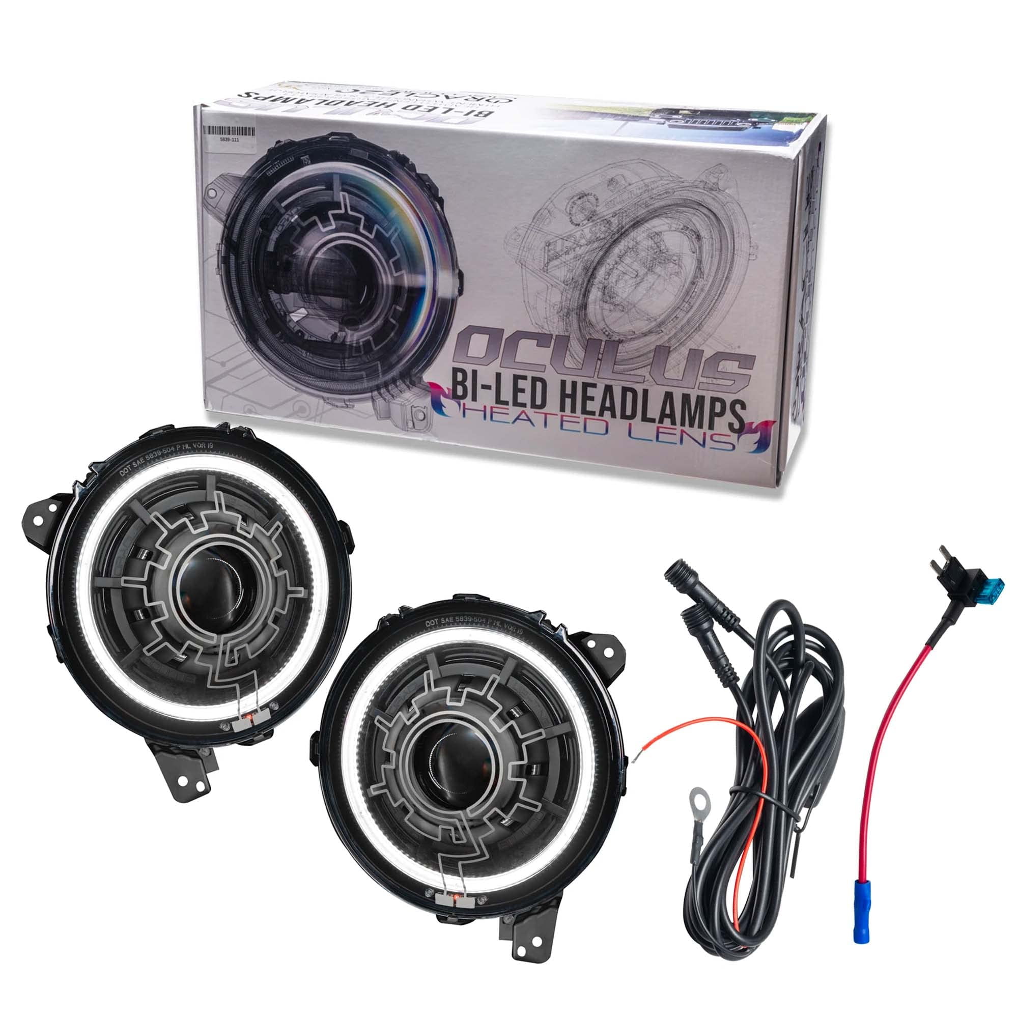 ORACLE Lighting Oculus™ Bi-LED Projector Headlights for Jeep Wrangler ...