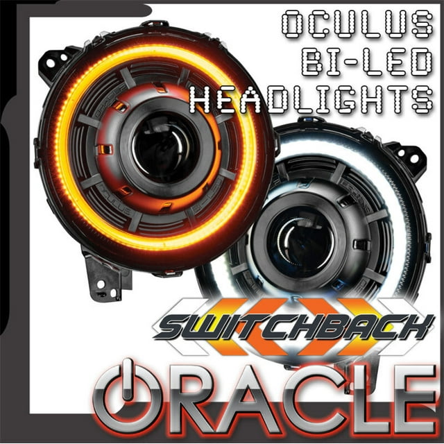 ORACLE Lighting Oculus™ Switchback Bi-LED Projector Headlights for Jeep ...