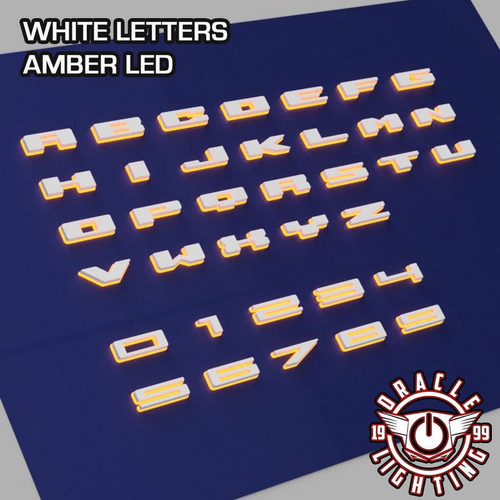 ORACLE Lighting Universal Illuminated LED Letter Badges - Amber LED ...