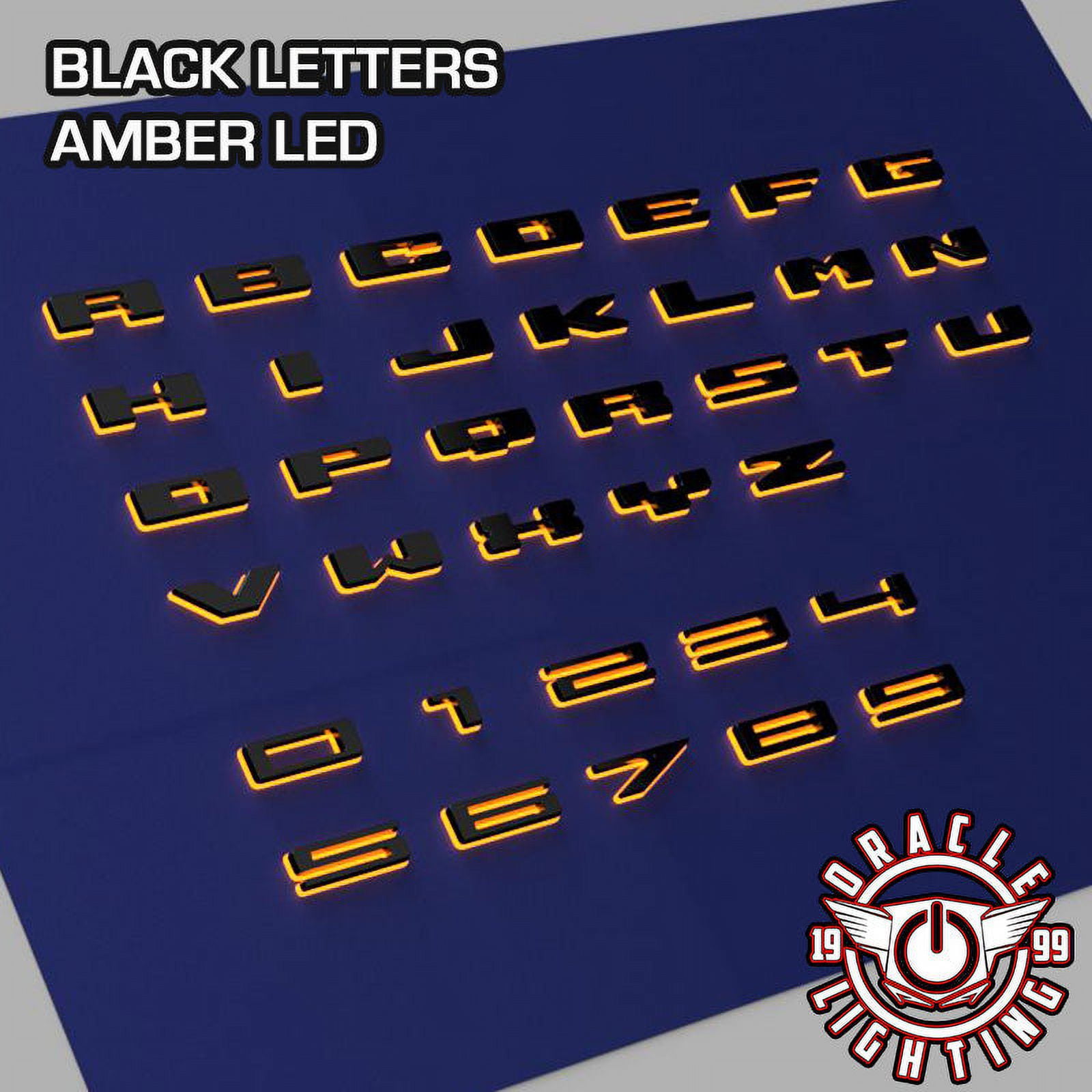 ORACLE Lighting Universal Illuminated LED Letter Badges - Amber LED ...