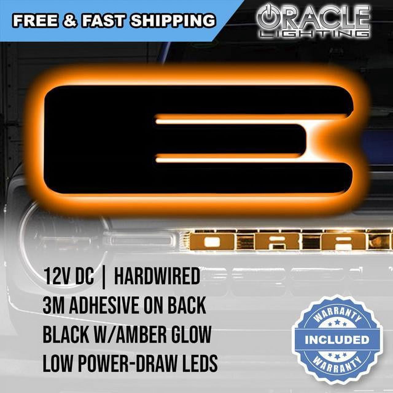 ORACLE Lighting Universal Illuminated LED Letter Badges - Matte Blk ...