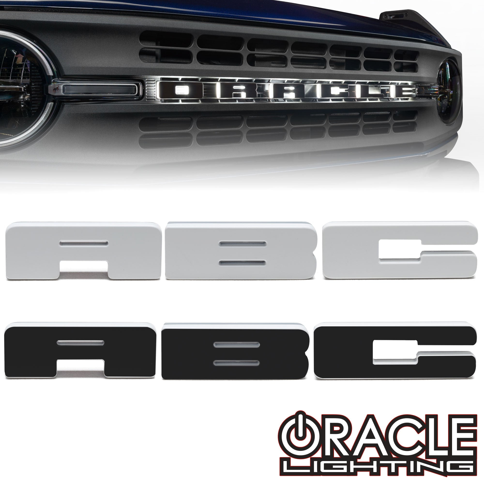 ORACLE Lighting Universal Illuminated LED Letter Badges - White LED ...