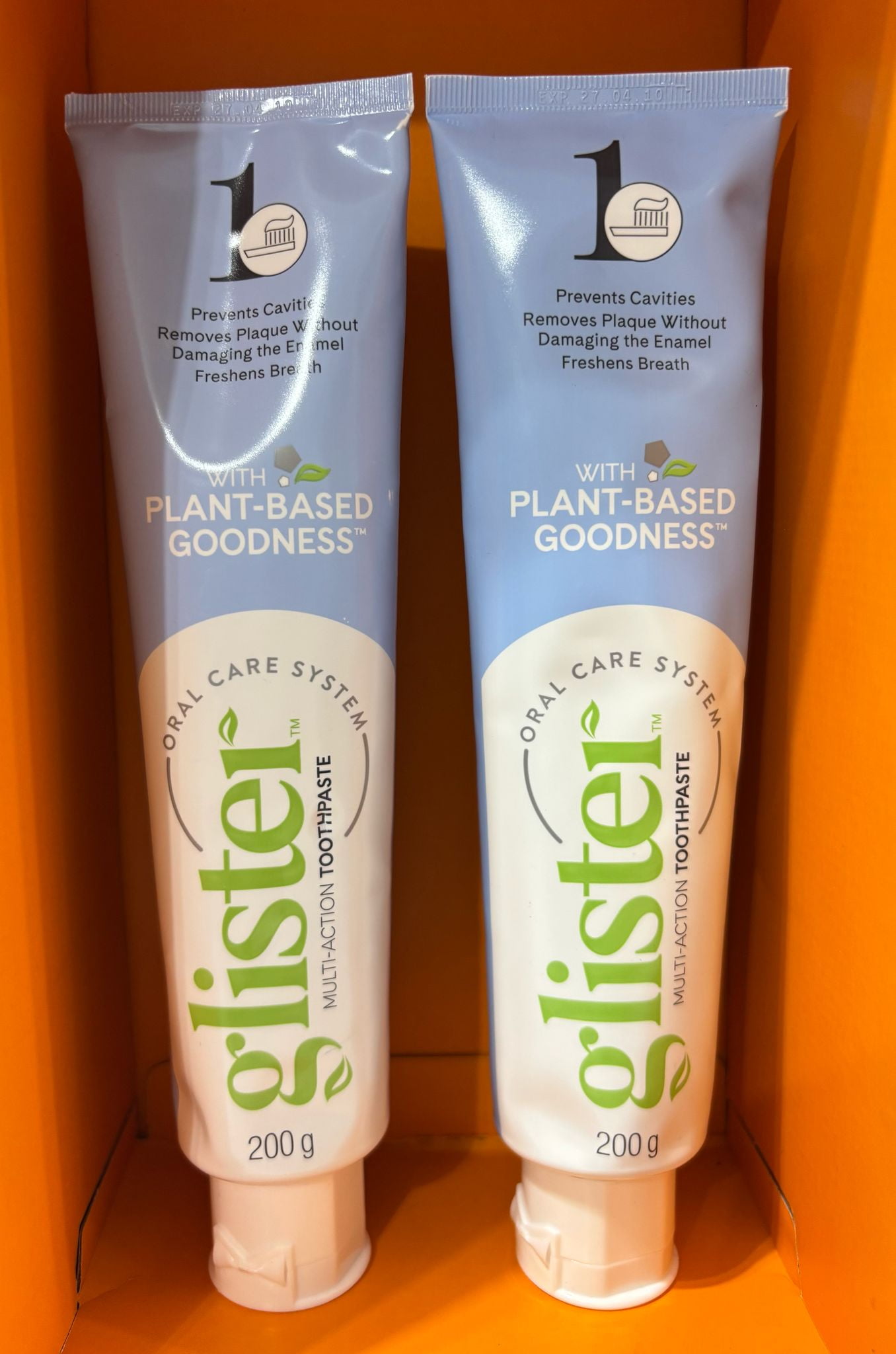 ORAL CARE SYSTEM GLISTER TOOTH PASTE MULTI-ACTION 2- PACK - Walmart.com