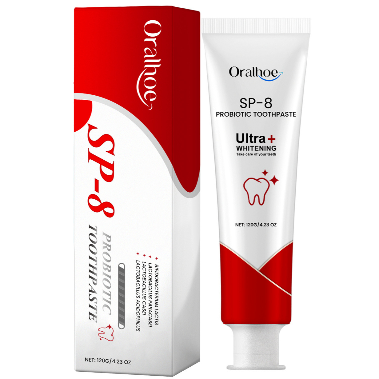 ORALHOE Probiotic Brightening Mint Toothpaste, Fresh Breath Cleansing ...