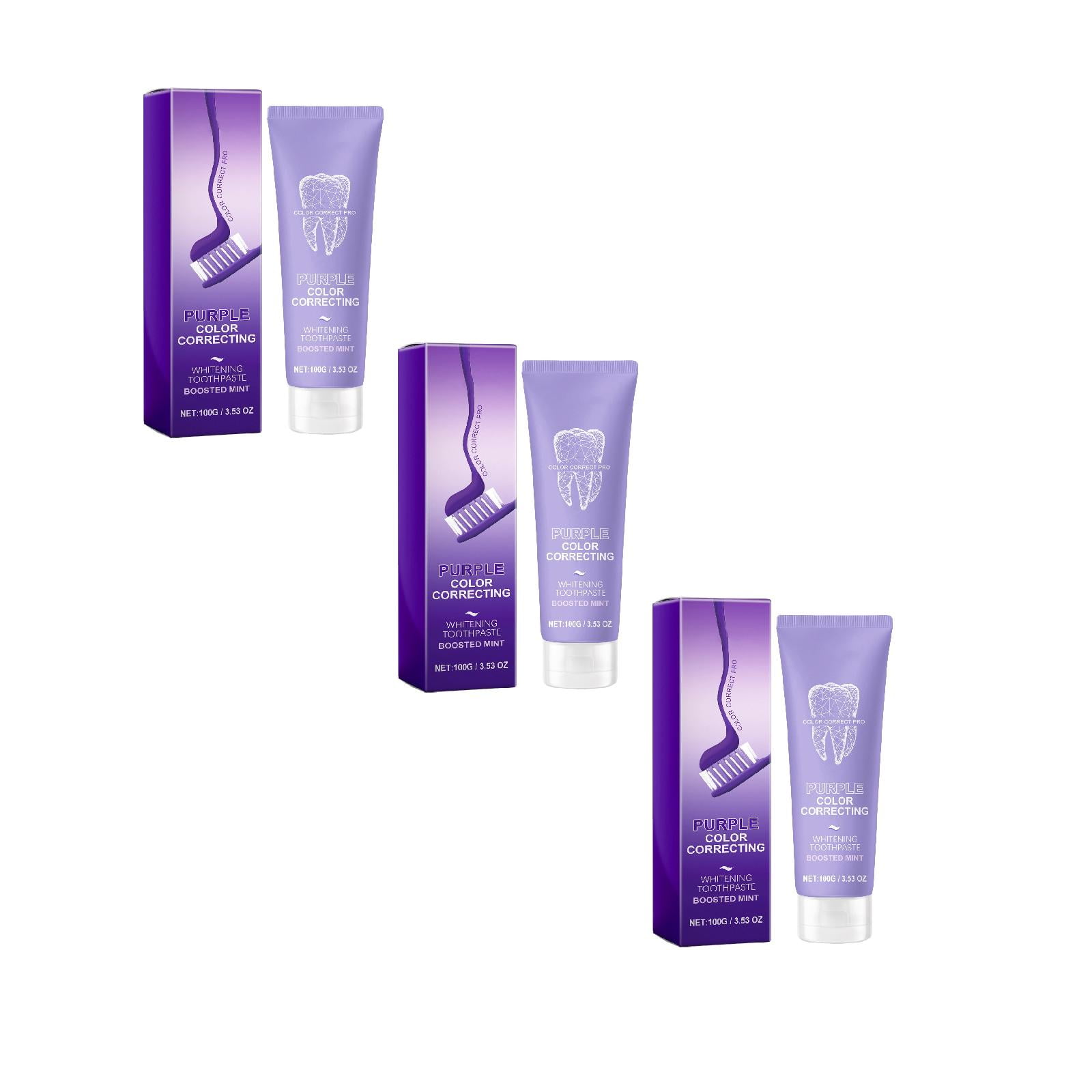 ORALHOE Purple Bright White Toothpaste Double Mint Purple Toothpaste ...