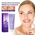 ORALHOE Purple Bright White Toothpaste Double Mint Purple Toothpaste ...