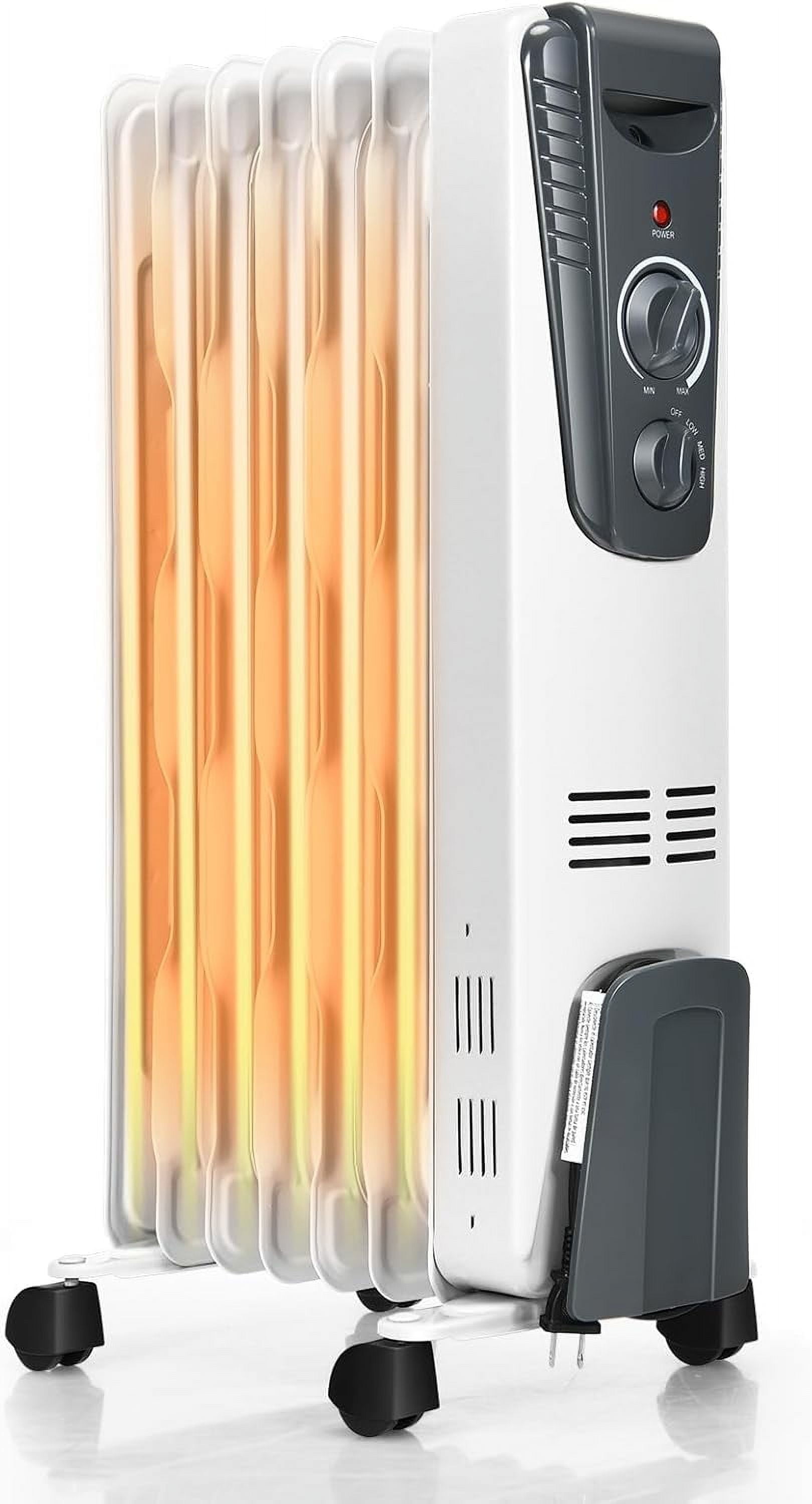 ORALNER Oil Filled Radiator Heater, 1500w Electric Space Heaters for ...