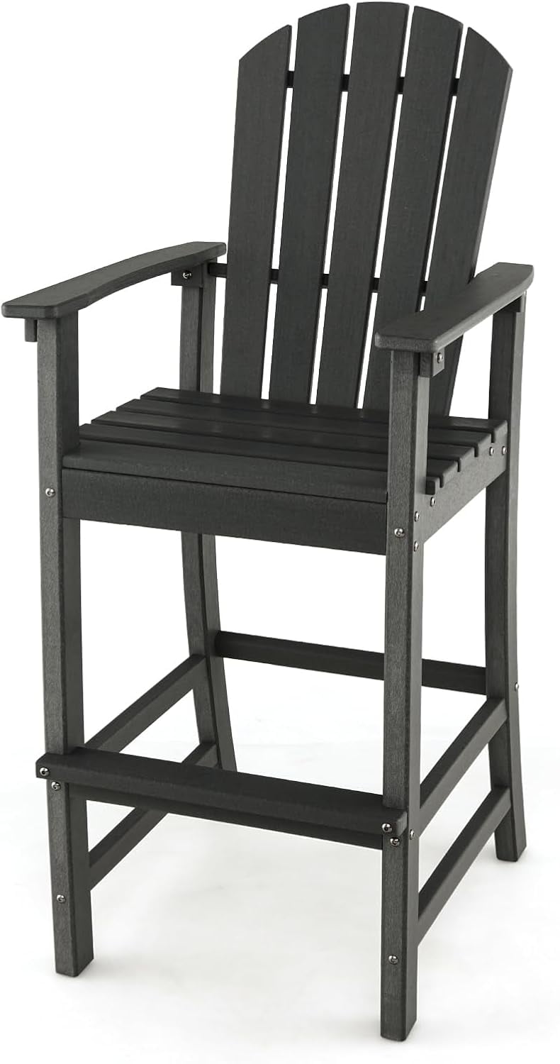 ORALNER Tall Adirondack Chairs, Outdoor High Back Balcony Chair ...