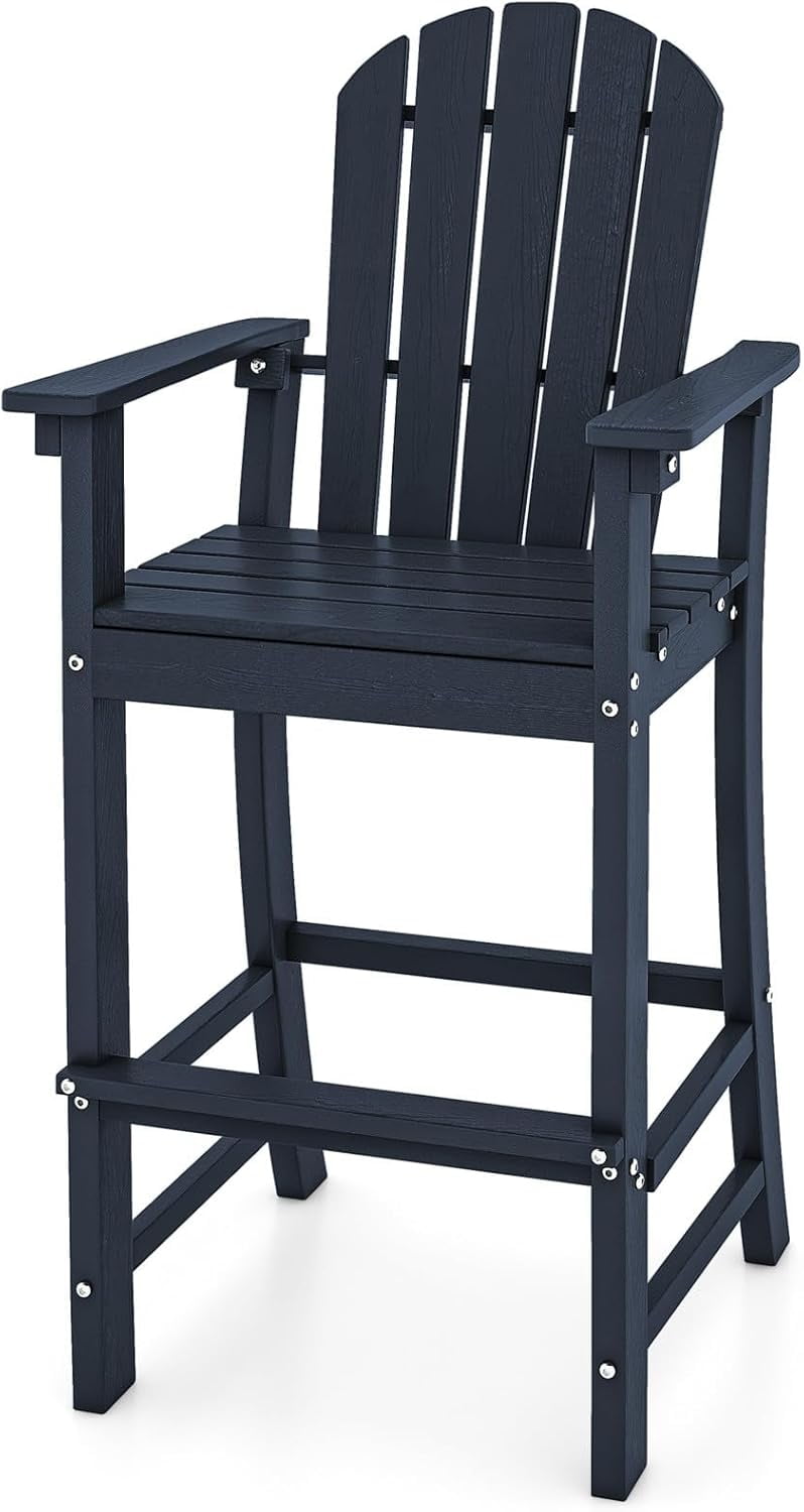 ORALNER Tall Adirondack Chairs, Outdoor High Back Balcony Chair ...
