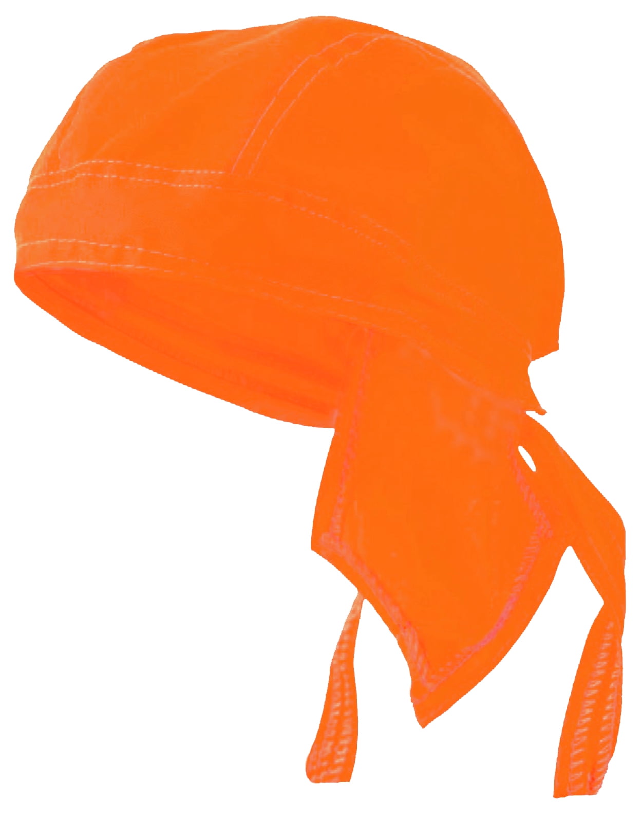 ORANGE Doo Rag Durag Chemo Headwrap Solid Color Bandana Cotton Skull ...