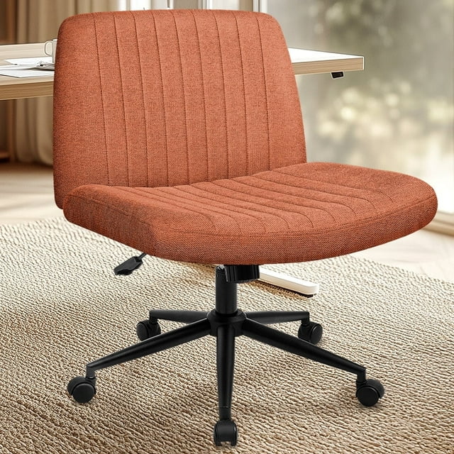 ORANGE FACTORY Chair Armless Criss Cross Legged Chair with Wheels ...