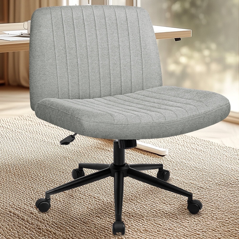 ORANGE FACTORY Chair Armless Criss Cross Legged Chair with Wheels ...