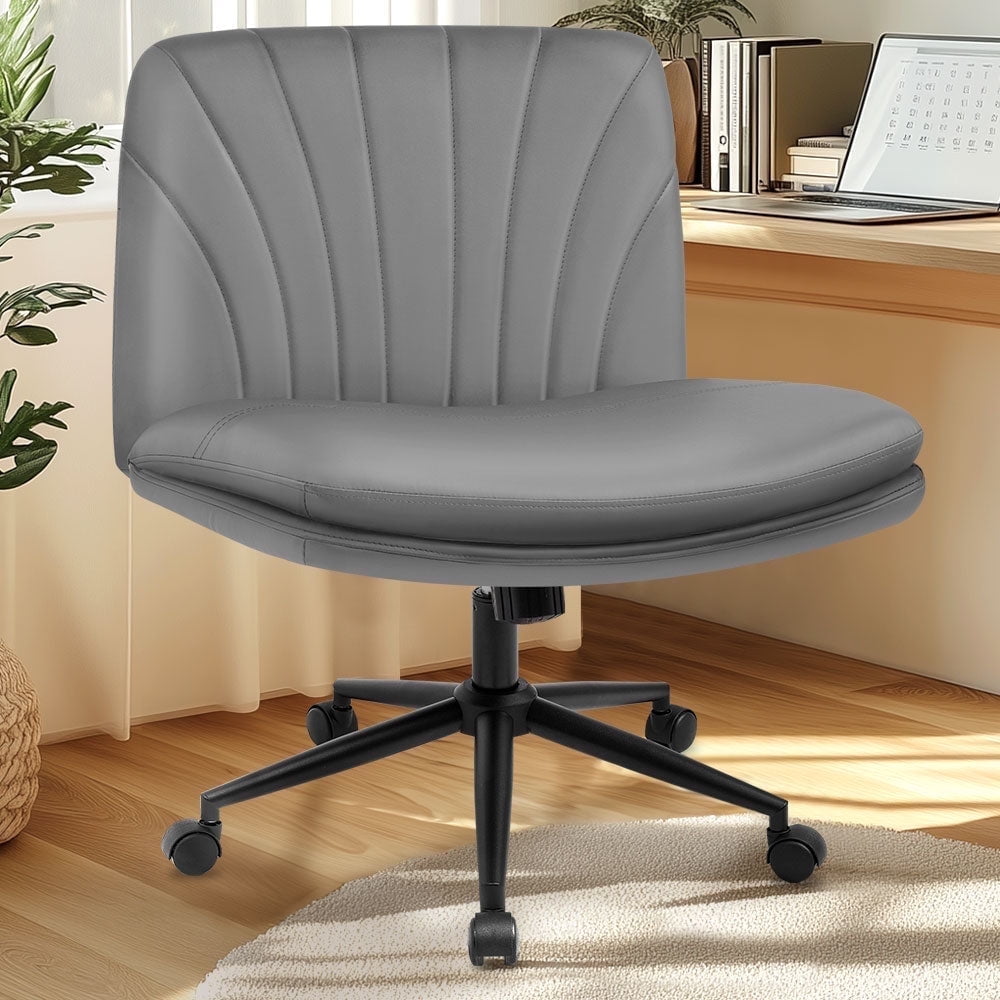 ORANGE FACTORY Chair Armless Criss Cross Legged Chair with Wheels ...