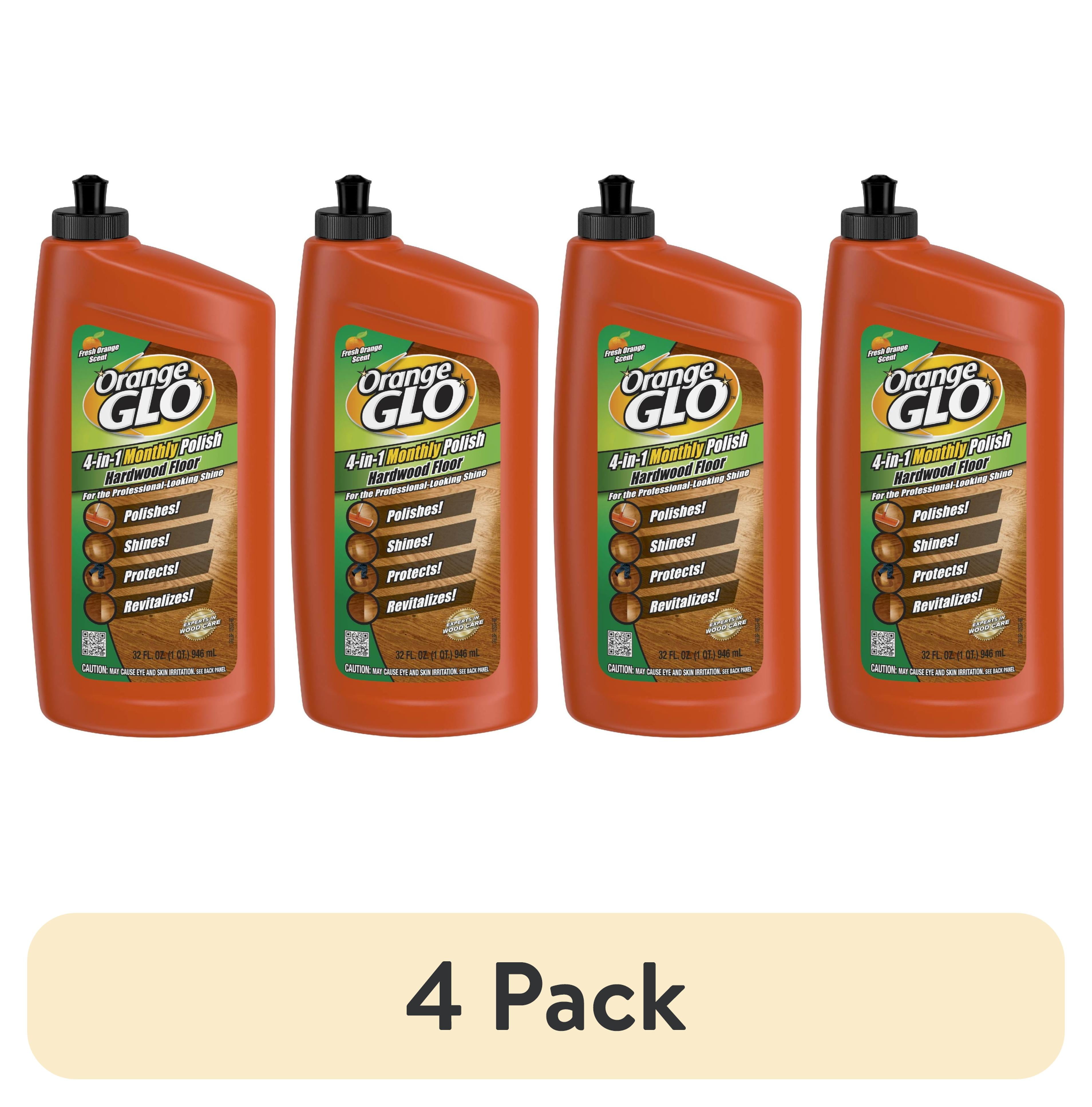 (4 pack) ORANGE GLO Hardwood Floor 4-in-1 Monthly Polish, 24 fl. oz ...