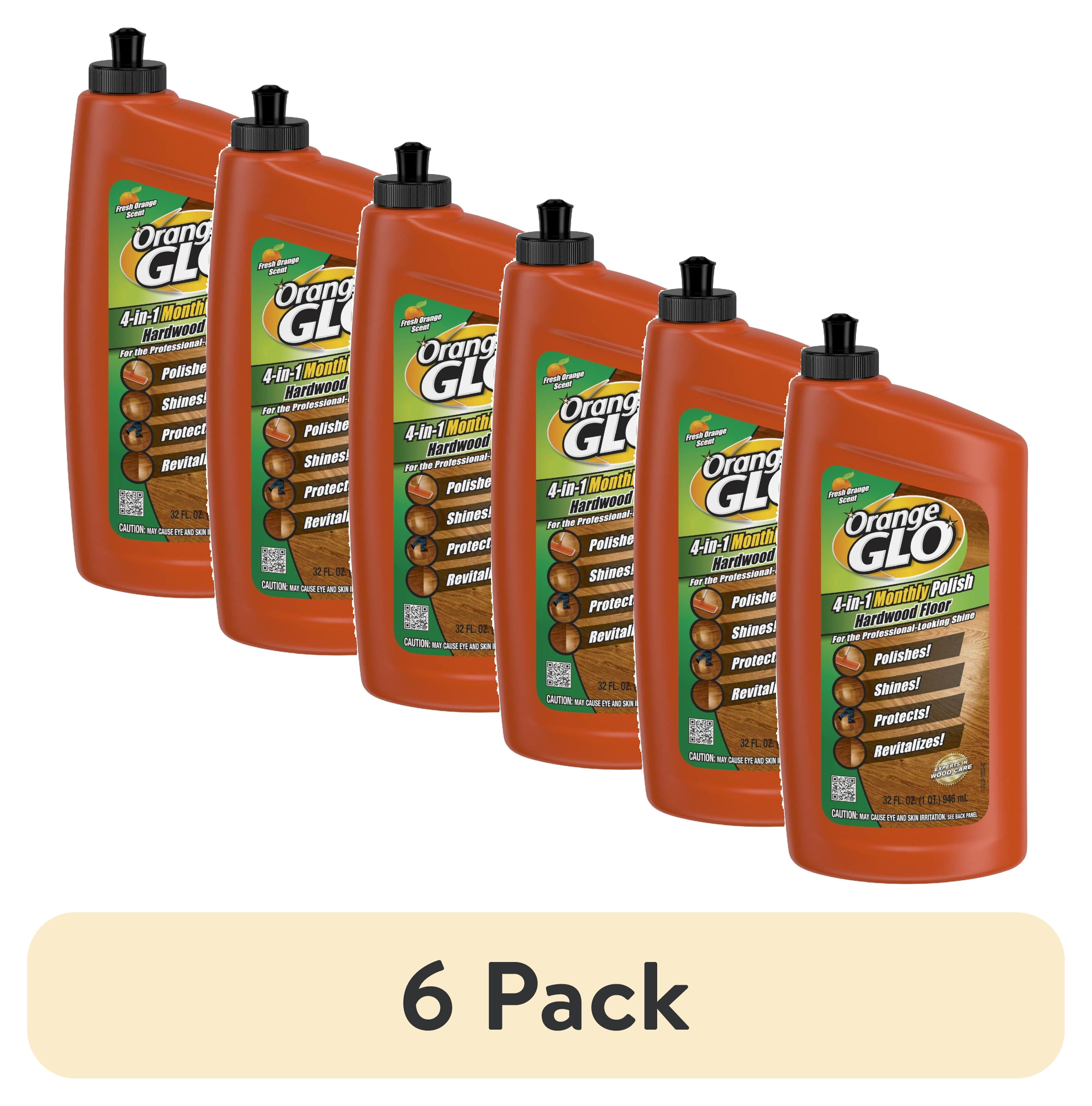 (6 pack) ORANGE GLO Hardwood Floor 4-in-1 Monthly Polish, 24 fl. oz ...