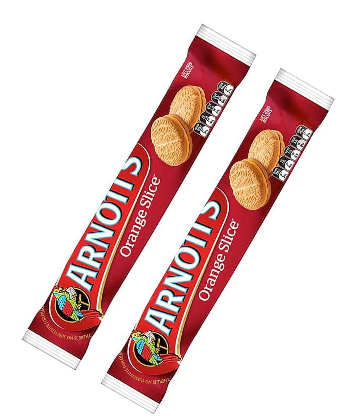 ORANGE Slice CREAM Biscuits (Pack of 2 x 250g EA) Two Lightly Golden ...