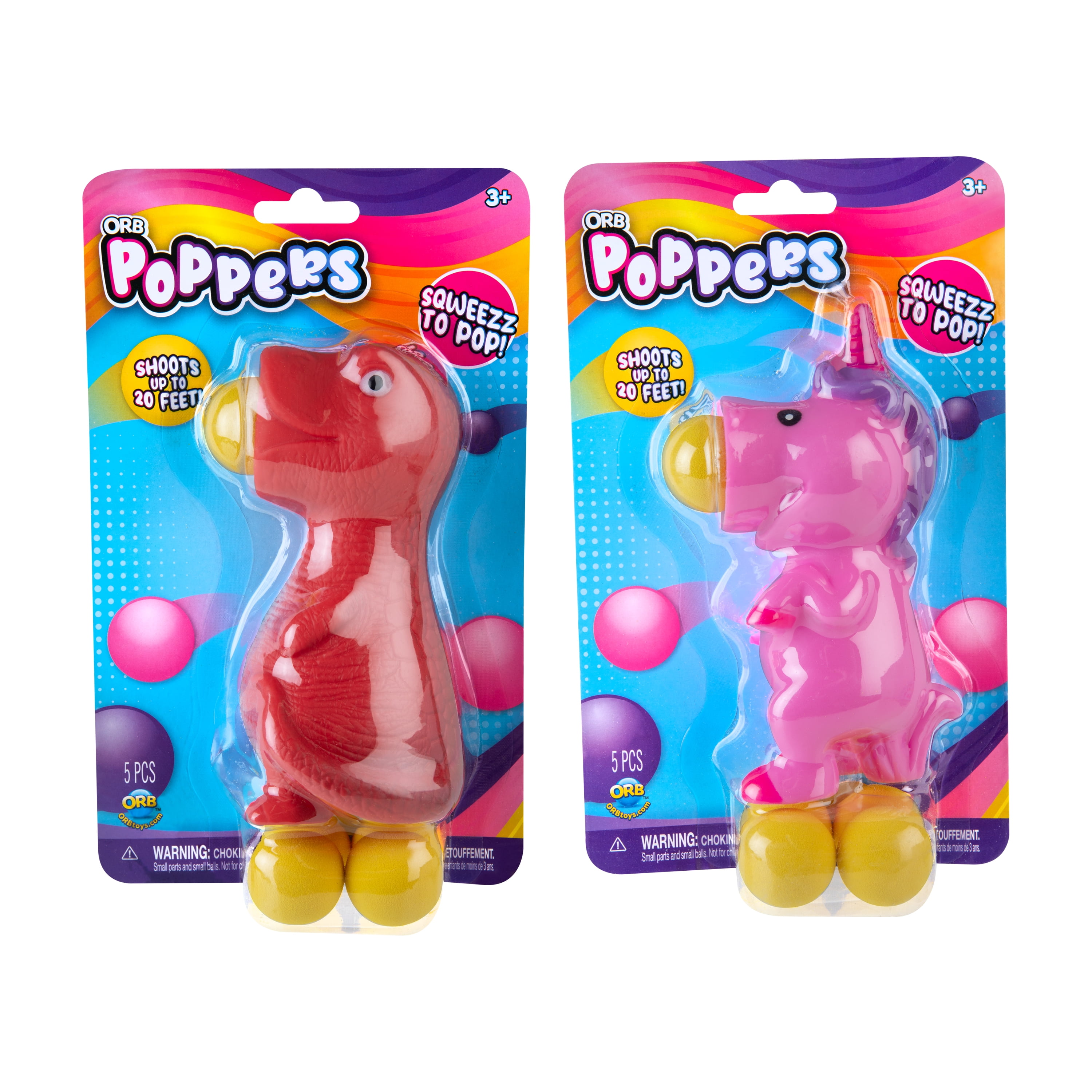 ORB Curiosities Pop-Petz Ultra Fantasy 2 Pack - Dinosaur and Unicorn ...