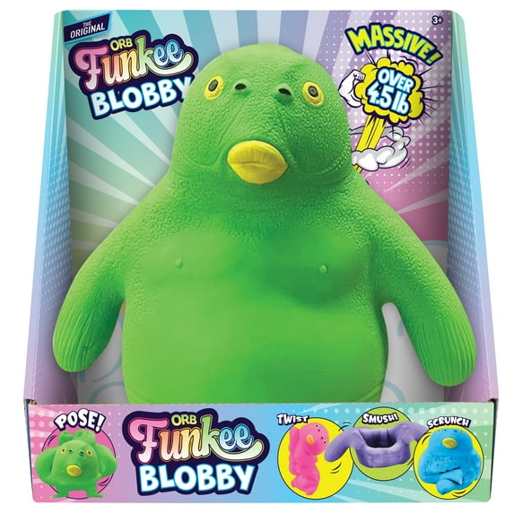 ORB Funkee Blobby JUMBO (Green) – BIG 4.5 Pound Stretchy Blobby - Funny ...
