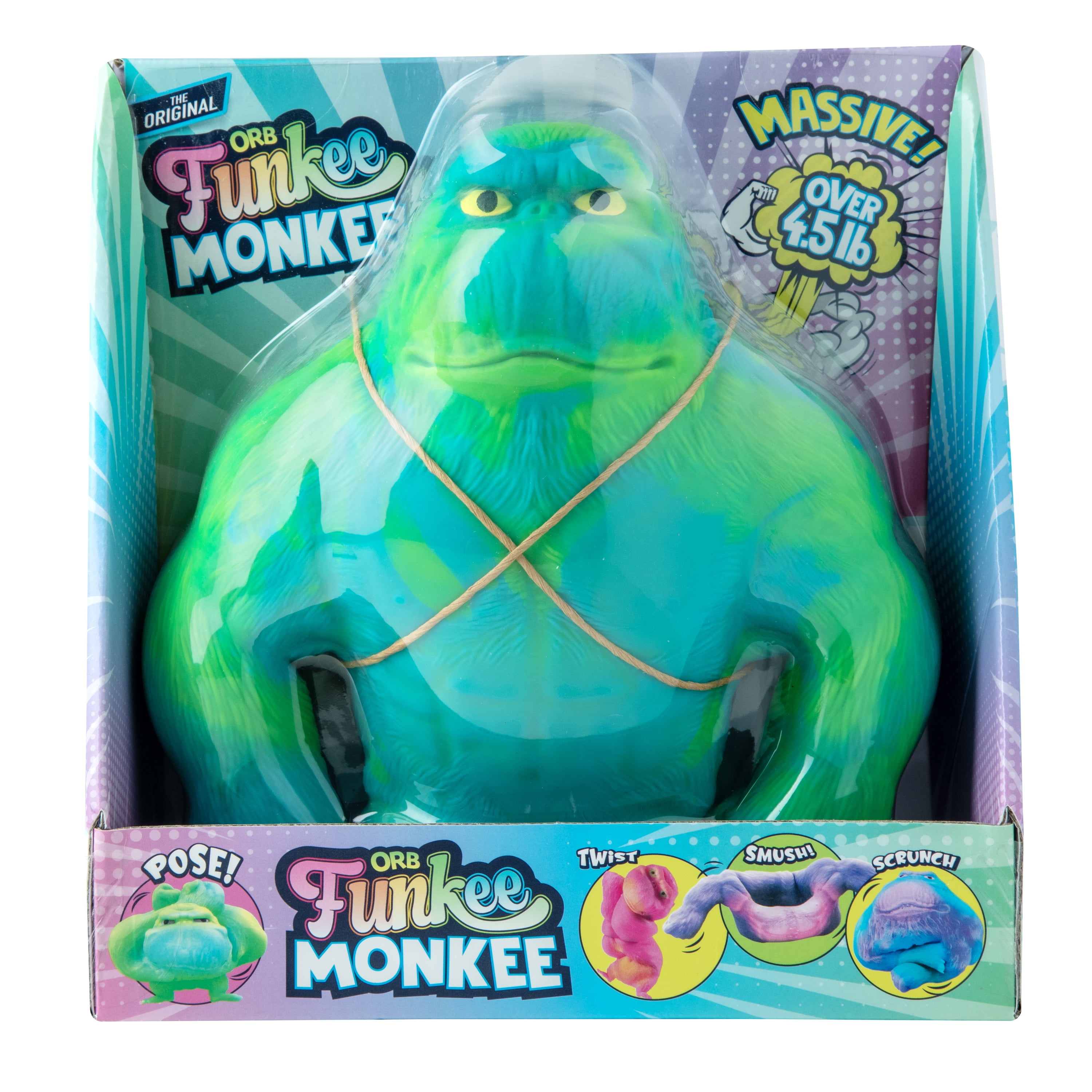 ORB™ Funkee Monkee JUMBO (Green/Blue) – 4.5 lbs! - Stretch, Play With ...