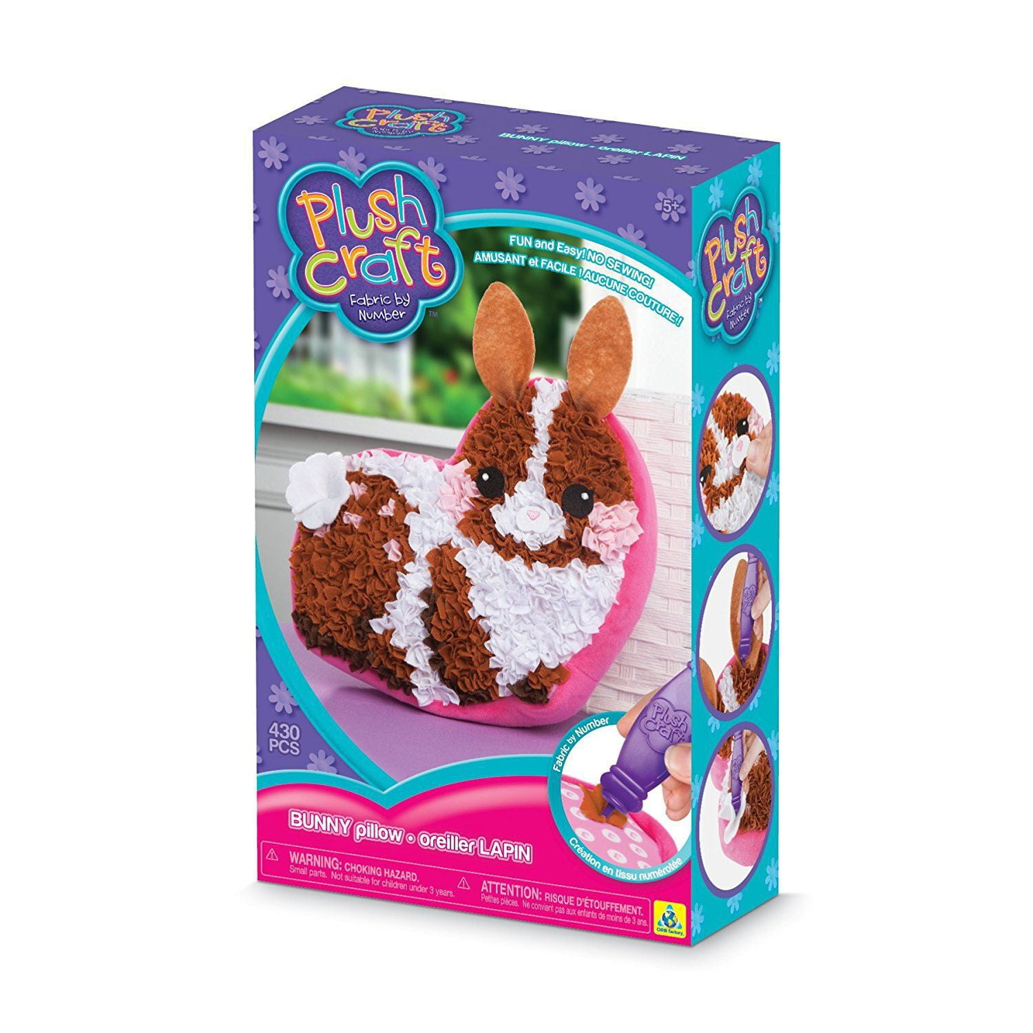 Kids Craft Project ORB PlushCraft Unicorn Pillow Kit - No Sew Fabric By ...