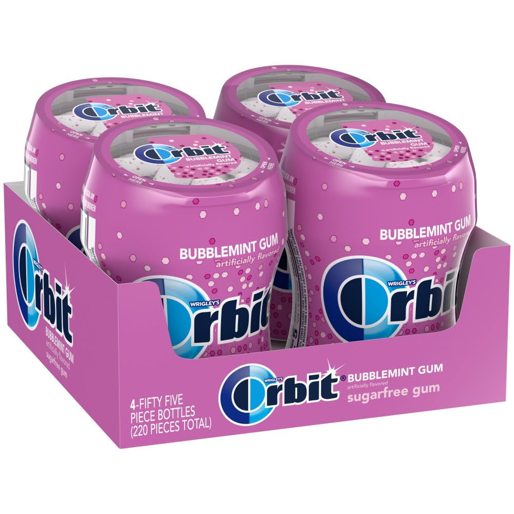 ORBIT Bubblemint Sugar Free AKF18 Chewing Gum Bulk Pack, 55 Piece ...