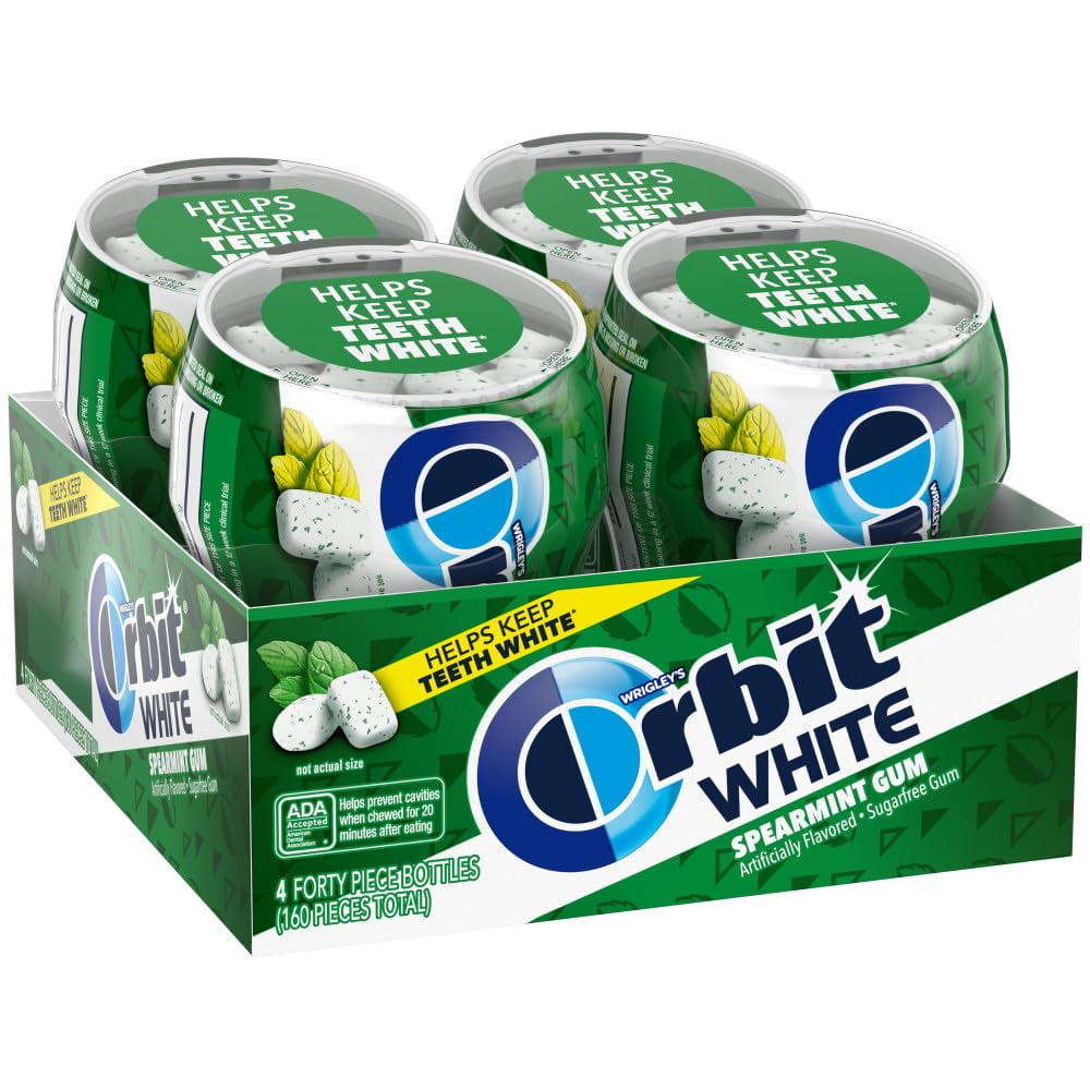 ORBIT Gum Sugar-Free - AKF18 ORBIT White Spearmint Chewing Gum, 40 ...