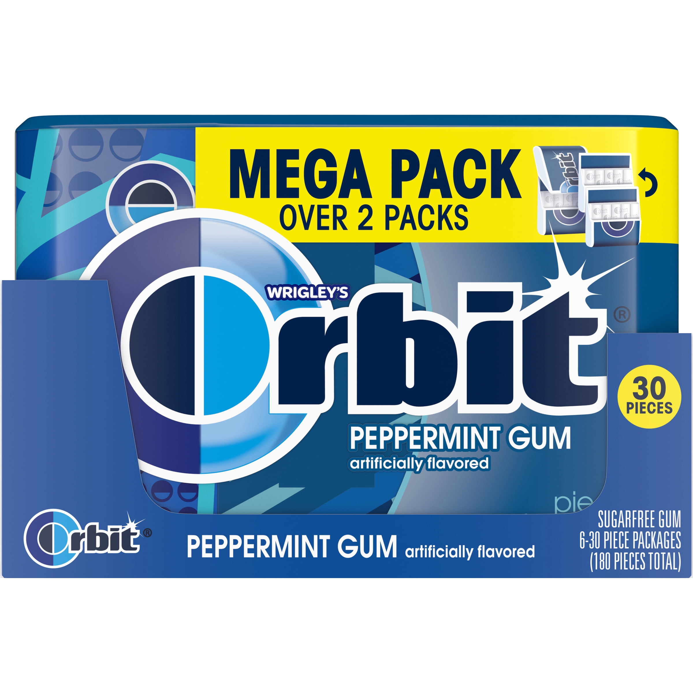 ORBIT PEPPERMINT MEGA PACK 30 PIECE 6 COUNT (TOTAL 180 PIECE) - Walmart.com