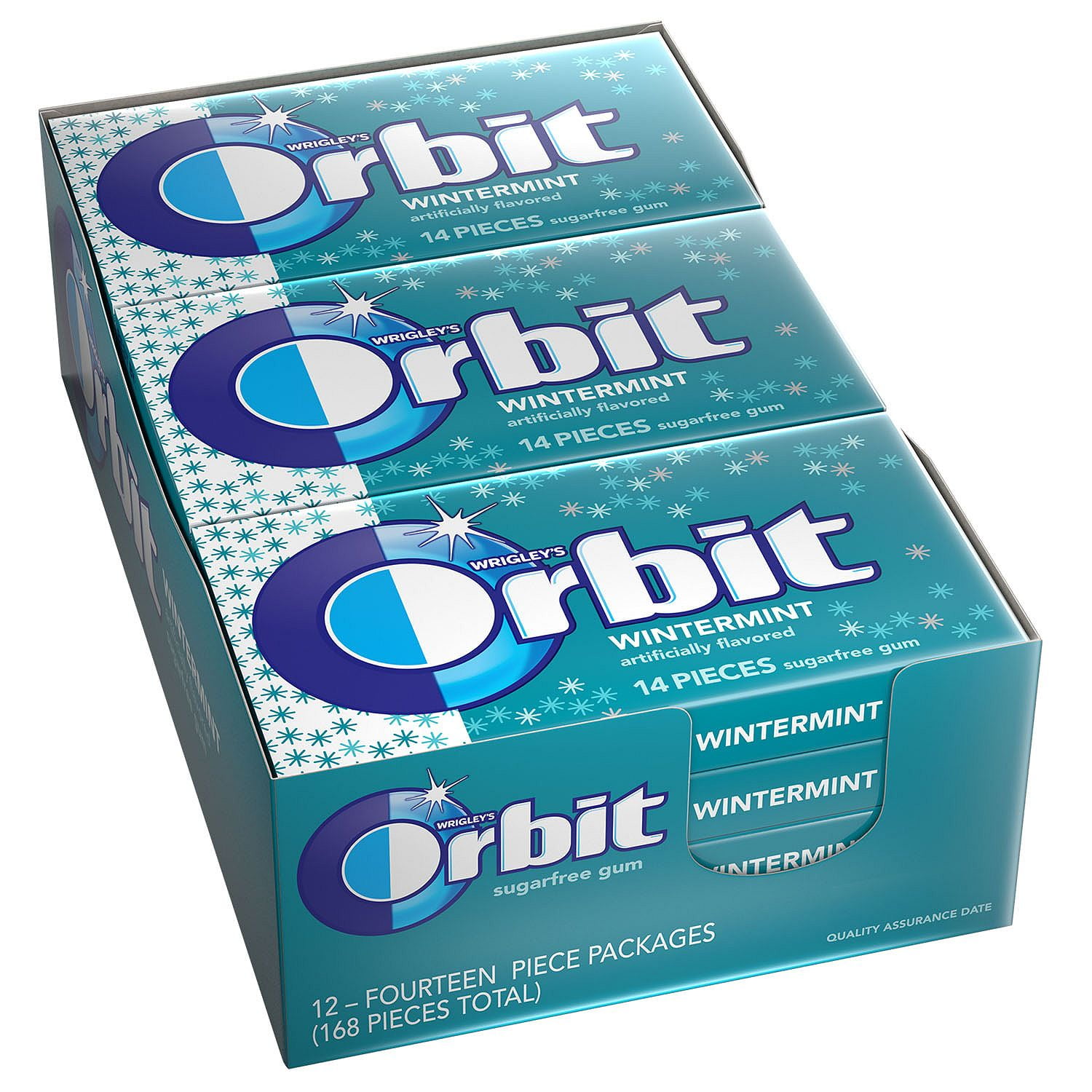 ORBIT Winter Fresh Sugarfree Chewing Gum, 14-Piece Packs, Calorie-Free ...