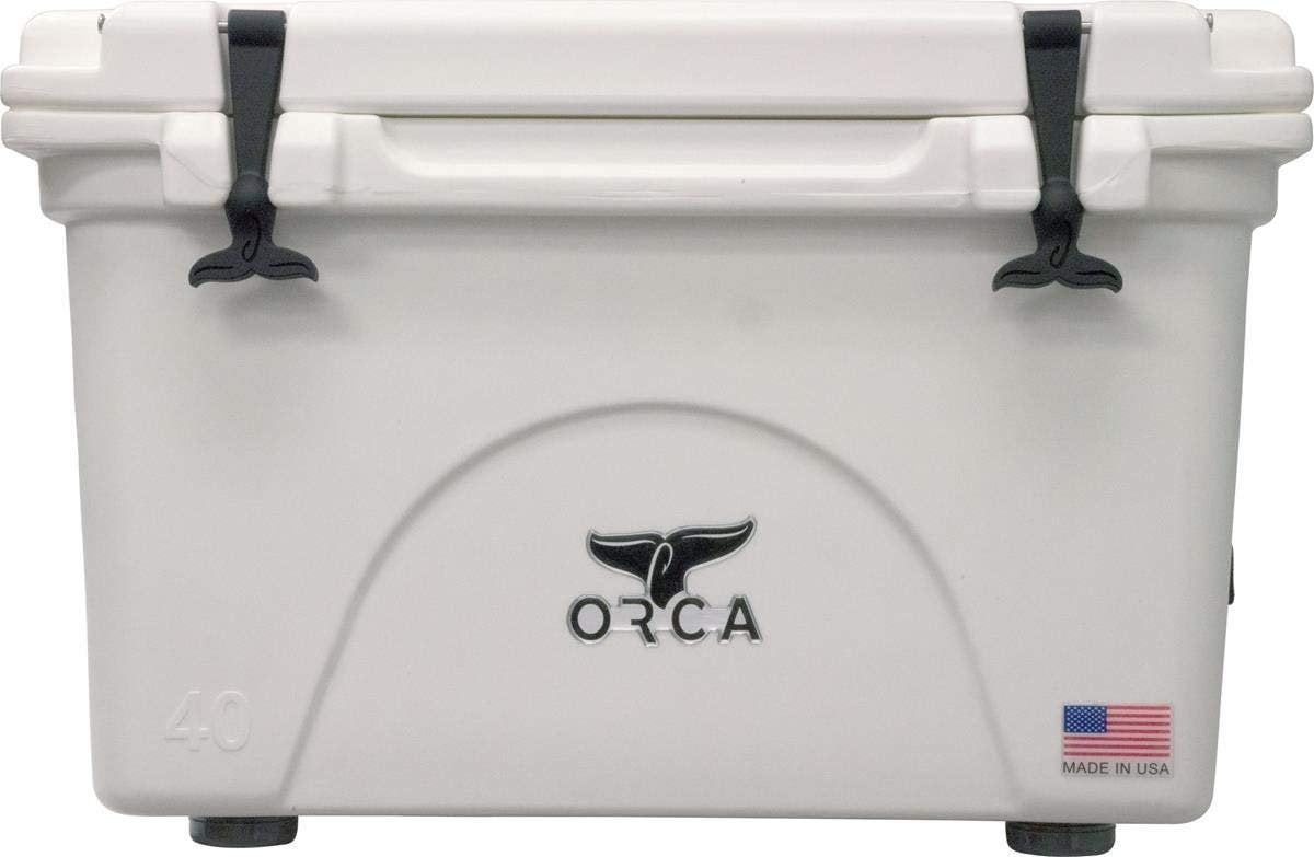 ORCA 40-Quart White Ice Chest Cooler with Integrated Insulation and ...