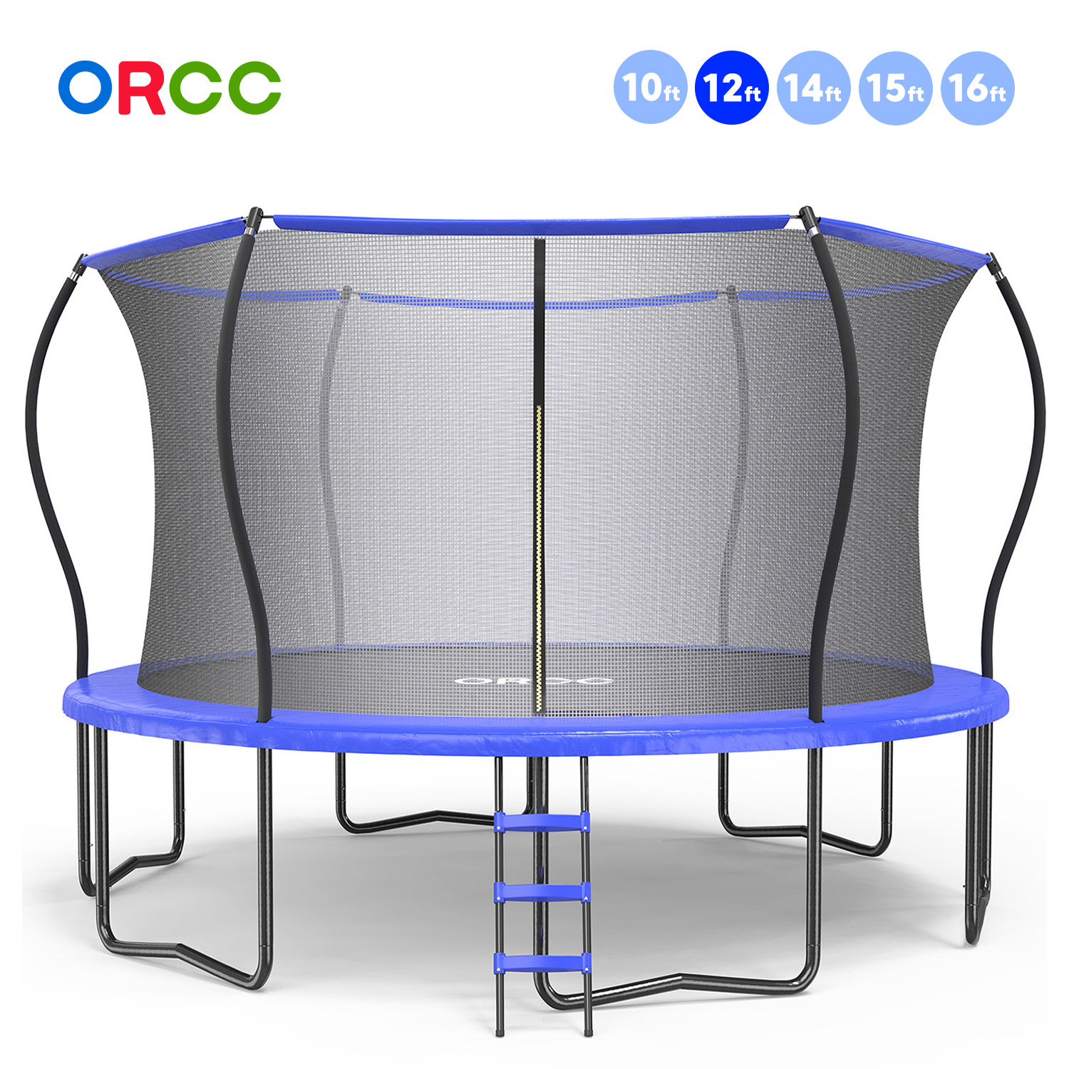 ORCC Trampoline-ASTM and CPSIA Approved-16ft 15ft 14ft 12ft 10ft Kids Recreational Trampolines ...