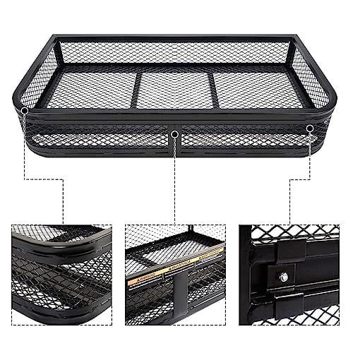 ORCISH Heavy Duty ATV Front Cargo Basket, 17" W x 36" L x 6" H ATV ...
