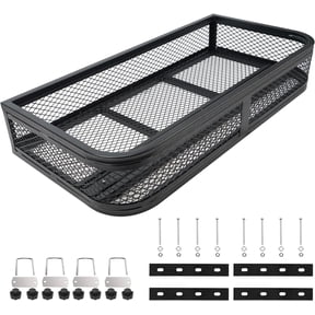 Titan Ramps Universal ATV/UTV Carrier Storage Front Cargo Basket Rack ...