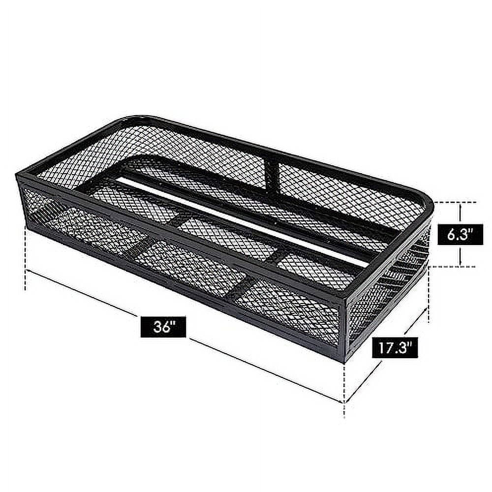 ORCISH Heavy Duty ATV Front Cargo Basket, 17" W x 36" L x 6" H Racks ...