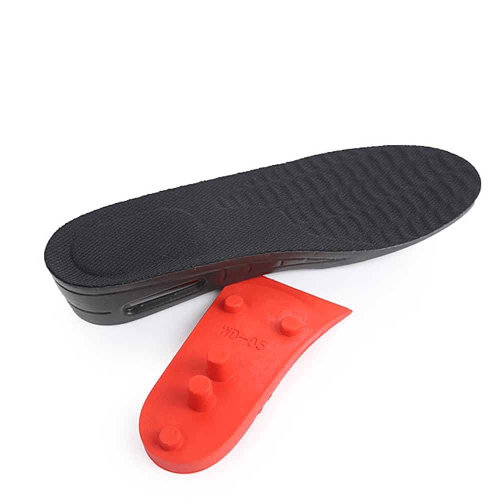 ORDDIART 1 Pair Shoe Lift Height Increase Heel Insoles Red Pvc Pu For ...