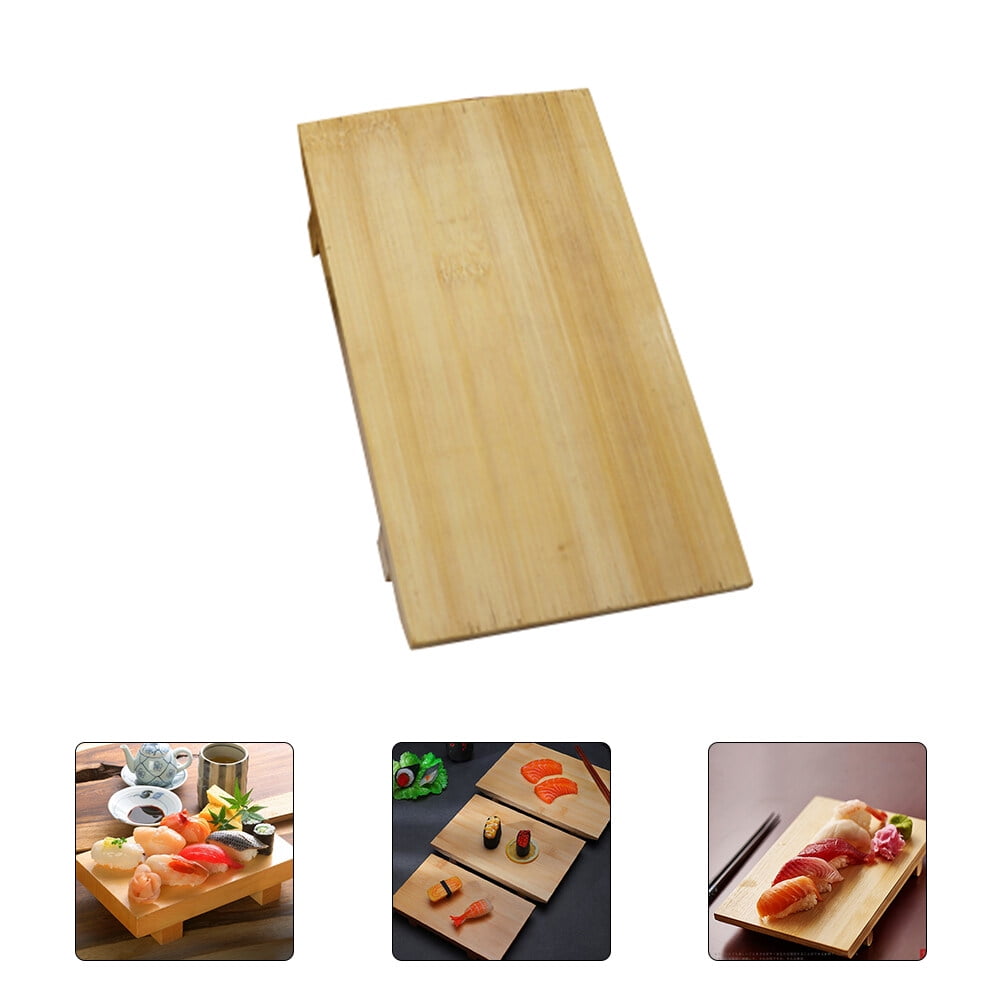 SOPOTUTU Bamboo Sushi Serving Plate Khaki Color for Parties and Home ...