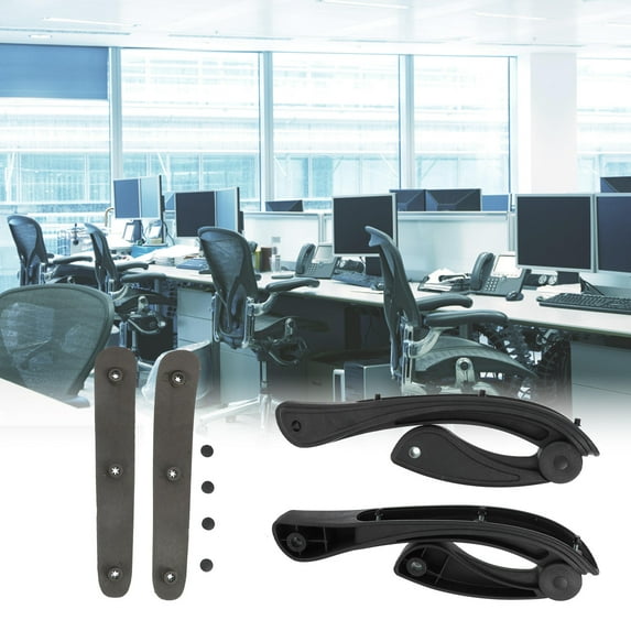 ORDDIART 1 Set Black Plastic Seat Handles for Ergonomic Office Chair ...