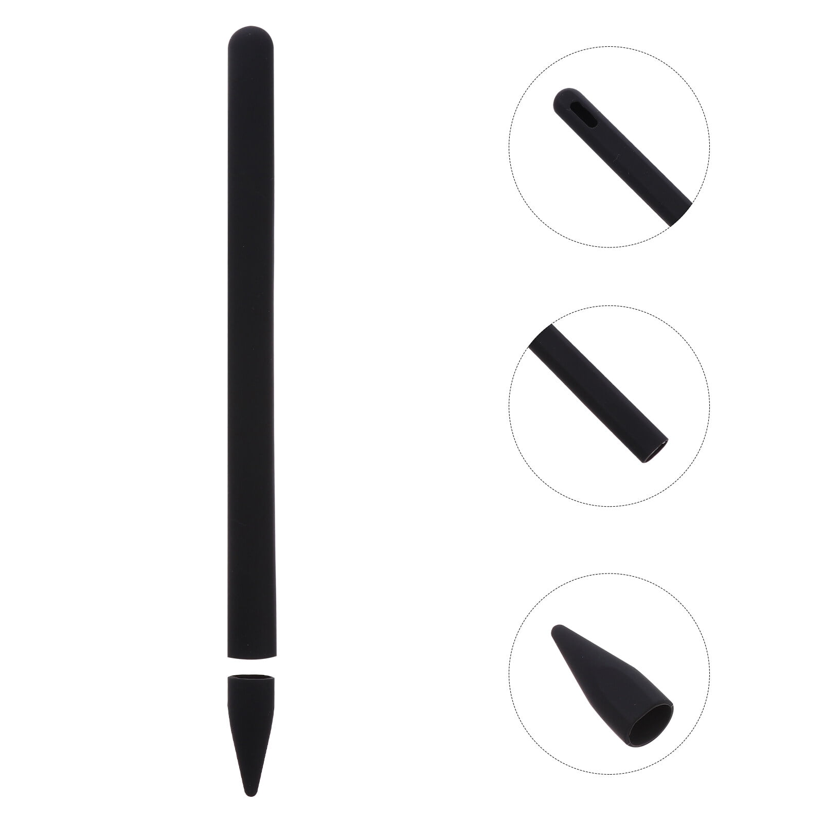 ORDDIART Black Silicone Stylus Pen Cover Set, Protective Sleeve Fits ...