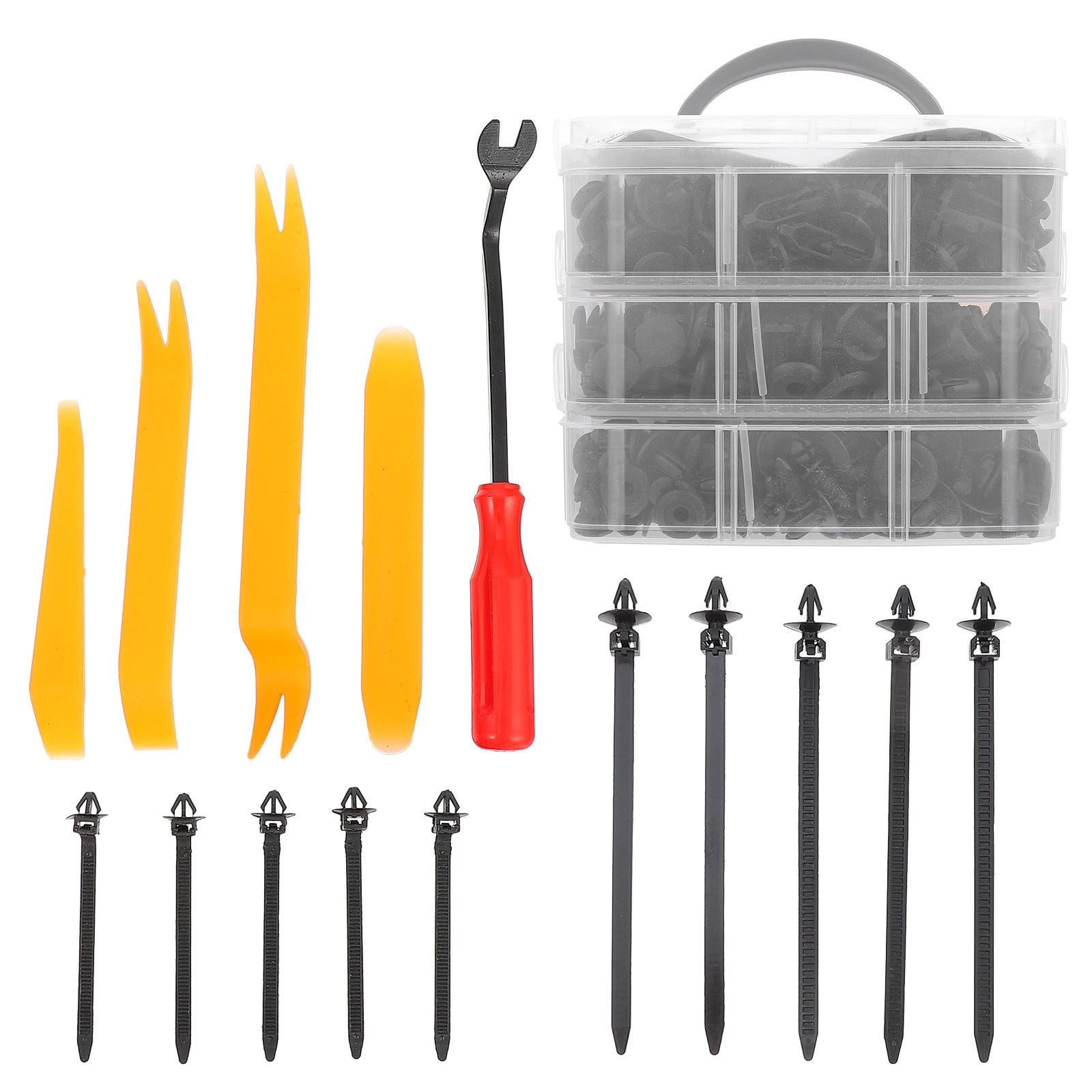 ORDDIART 1 Set Car Bumper Repair Kit Assorted Color Plastic Iron Bumper ...