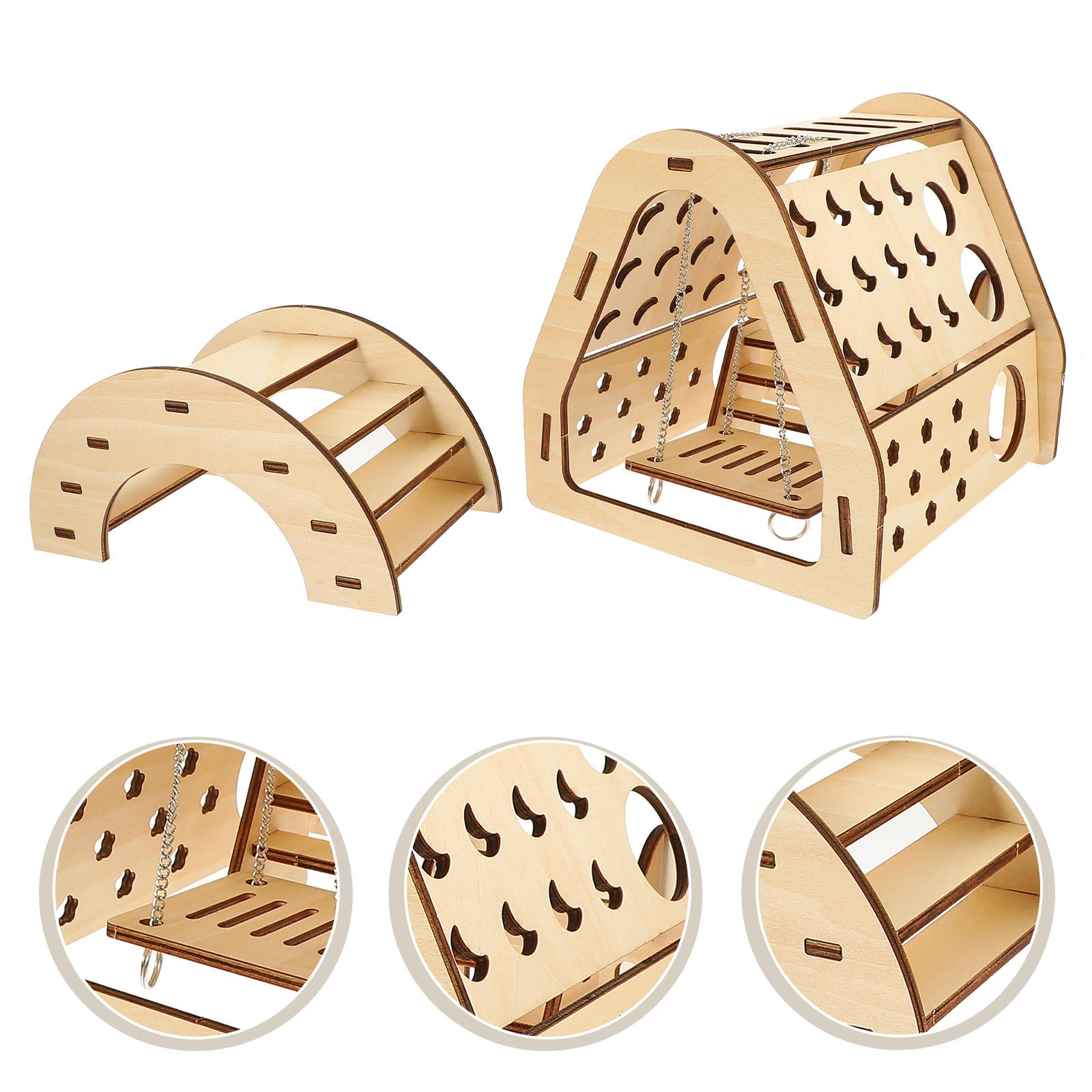 ORDDIART 1 Set Diy Assembly Hamster Slide Hideout Perfect For Cage ...